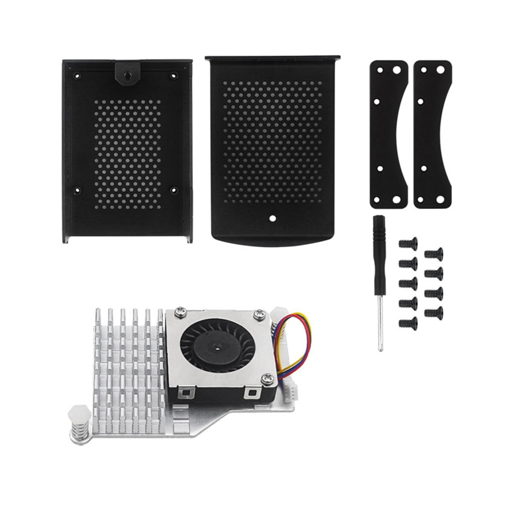 Aluminum Alloy Case Mesh Metal Shell Enclosure with Cooling Fan ...