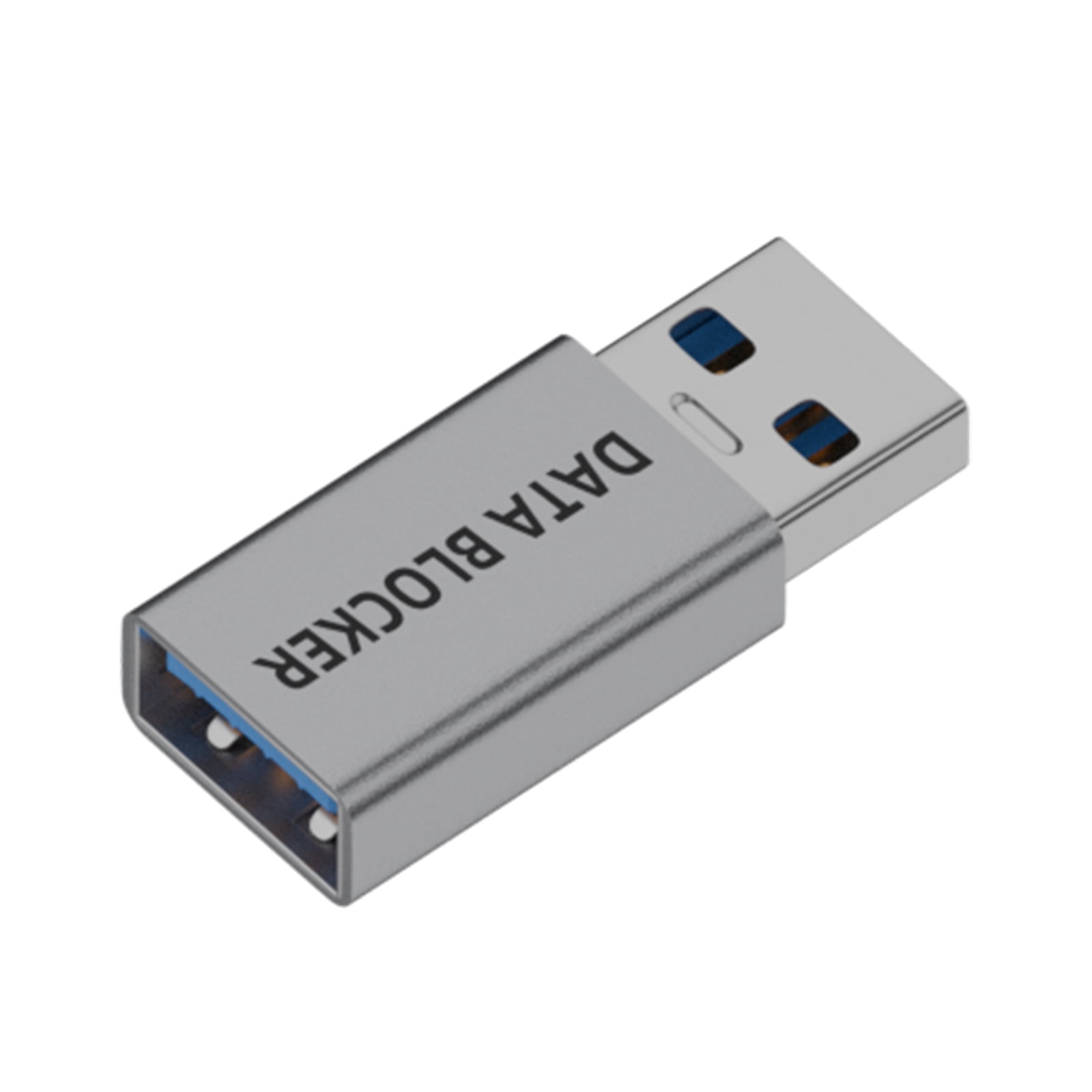 Aluminum Alloy Charges Only USB Adapter Physical Data Cutoff Secure ...