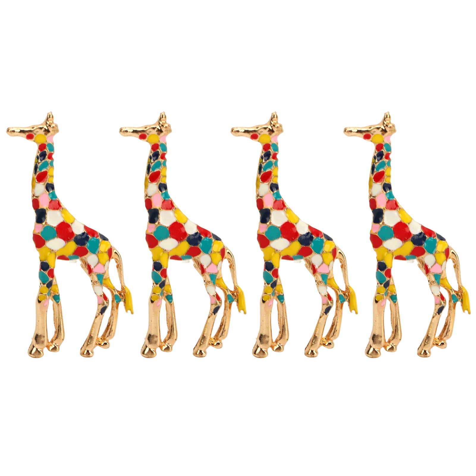 Aluminum Alloy Charm Pins for Women's Fashion Vibrant Giraffe Brooch ...