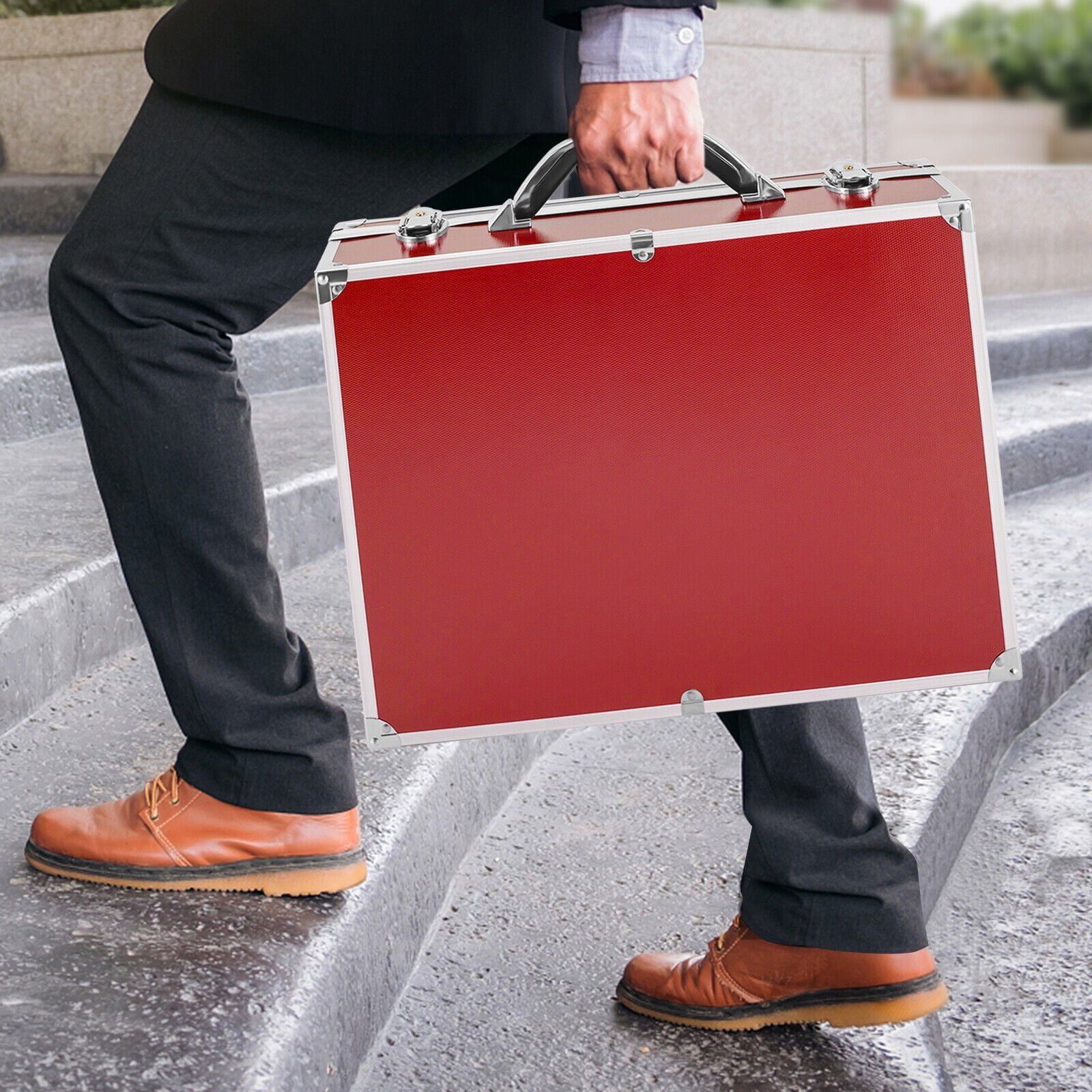 Aluminum Alloy Coin Storage & Display Box Holds 100 Coins Holders Slabs ...