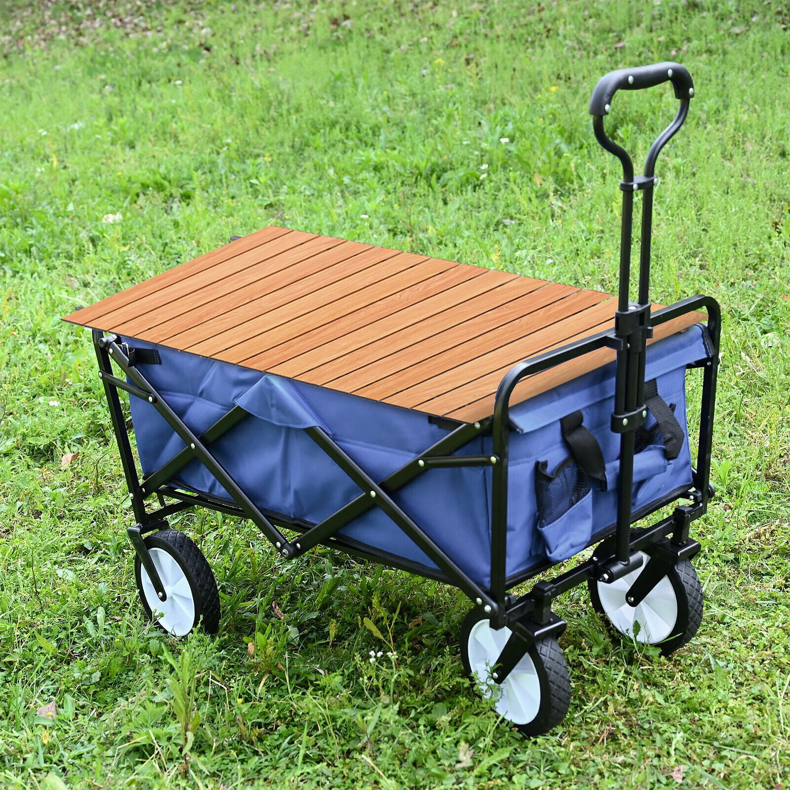 Aluminum Alloy Collapsible Portable Wagon Folding Outdoor Garden Wagon ...