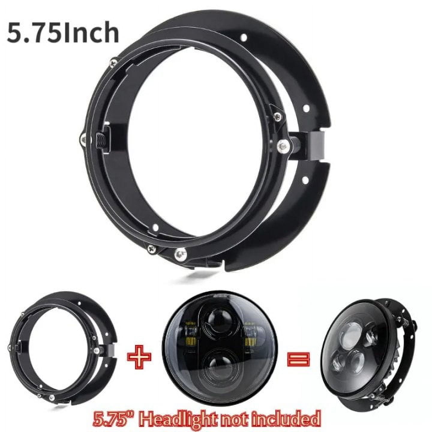 Plug and Play Motorcycle Headlight Adapter Ring, Durable Ultra-Bright ...