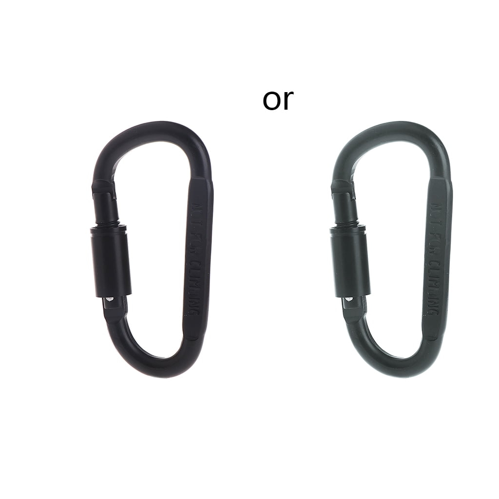 Aluminum Alloy D Ring Carabiners Clip D Shape Gate Small Keychain ...