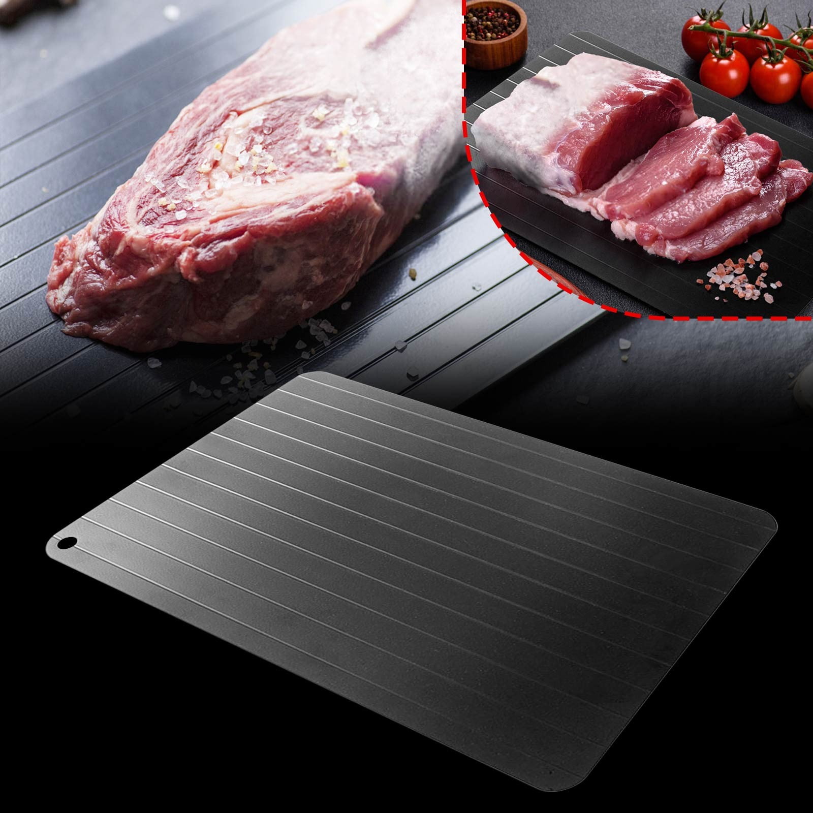 Aluminum Alloy Defrosting Cutting Board | Rapid Thaw High-Thermal ...