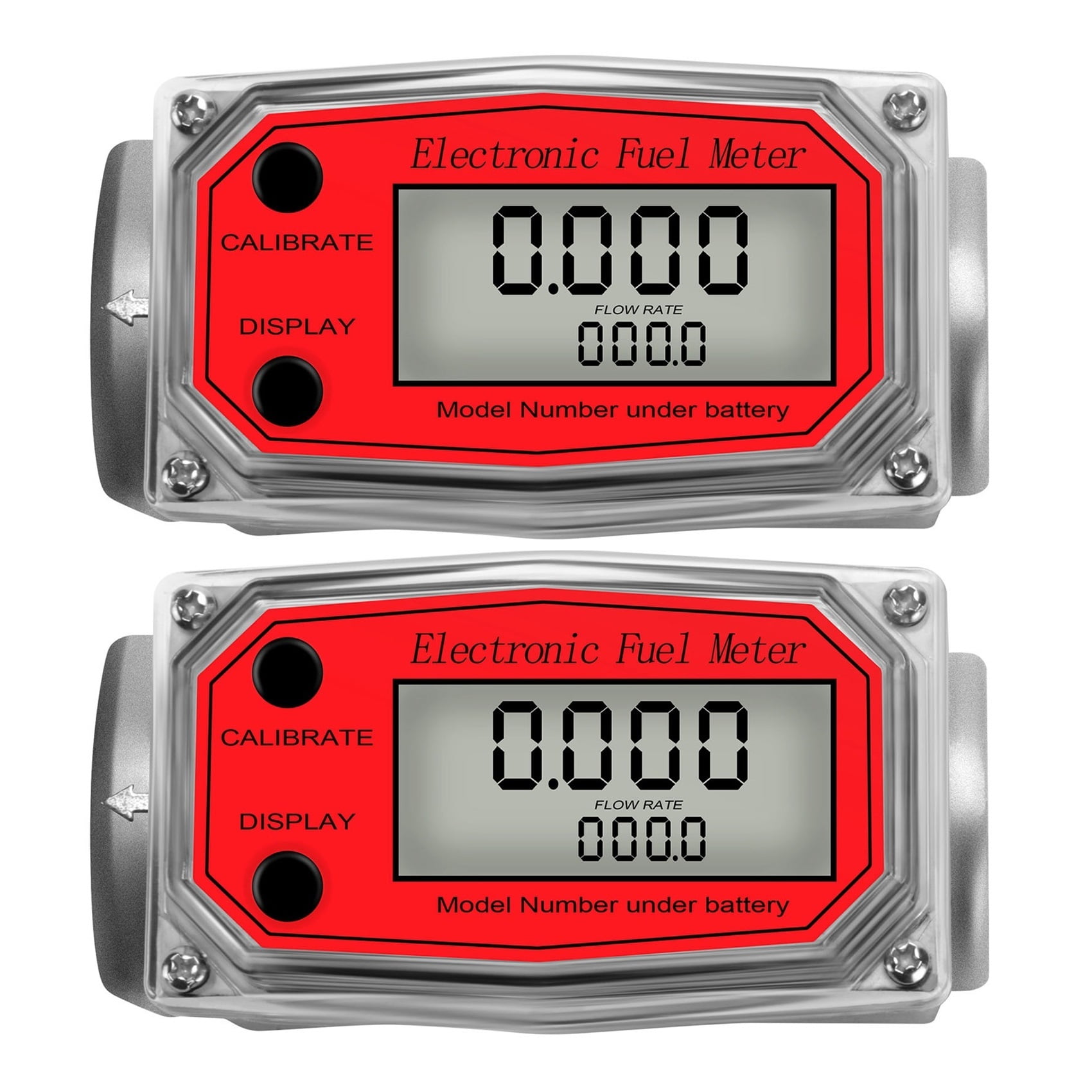 Aluminum Alloy Digital Flow Meter, LCD Electronic Fuel Meter Flowmeter ...