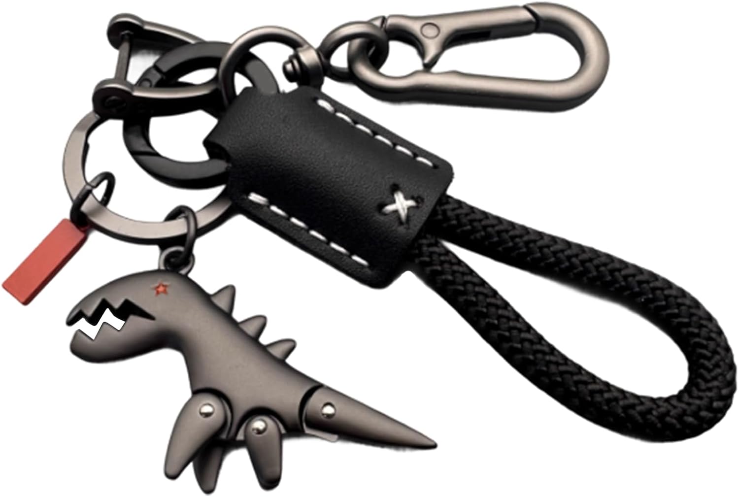 Aluminum Alloy Dinosaur Charm Paired with a Hand-woven Bracelet, Mini ...