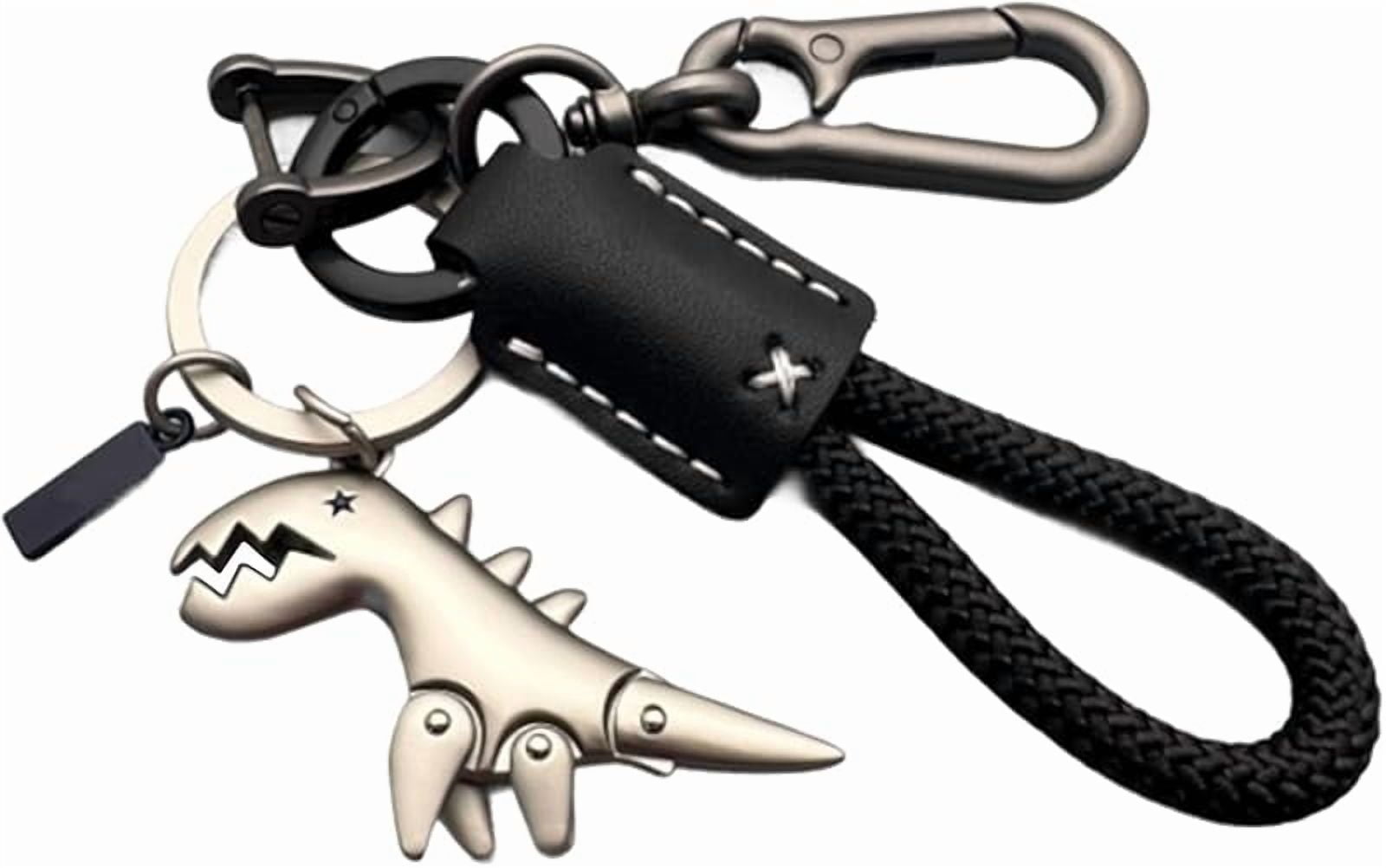 Aluminum Alloy Dinosaur Charm Paired with a Hand-woven Bracelet, Mini ...