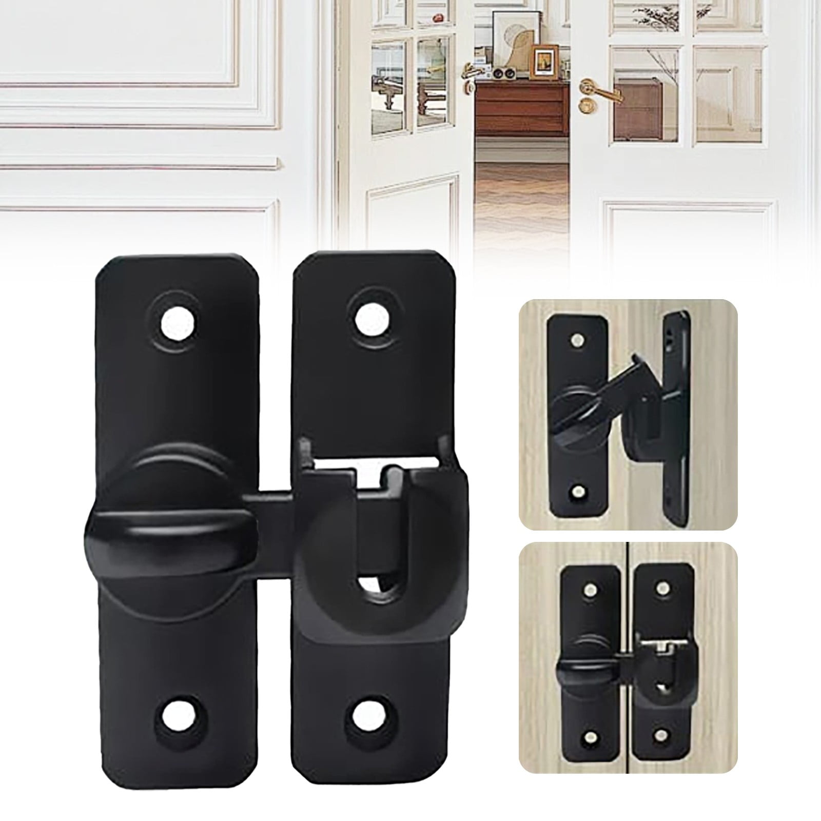 Aluminum Alloy Door Latches, 90/180 Degree Gate Lock, Flip Gate Latches ...