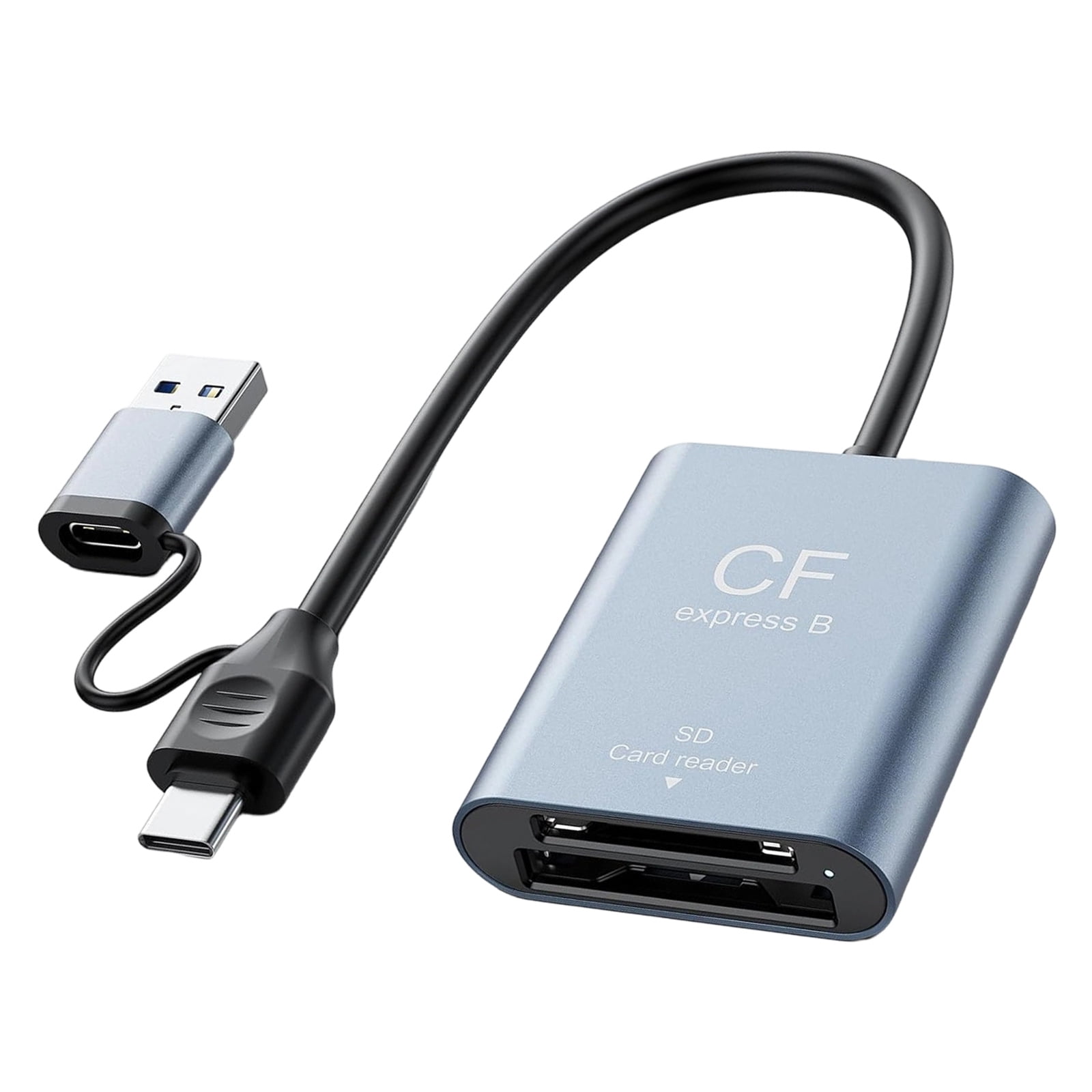Aluminum Alloy Double SlotUSB 3.2 Card Reader for CFe B And SD3.0 ...