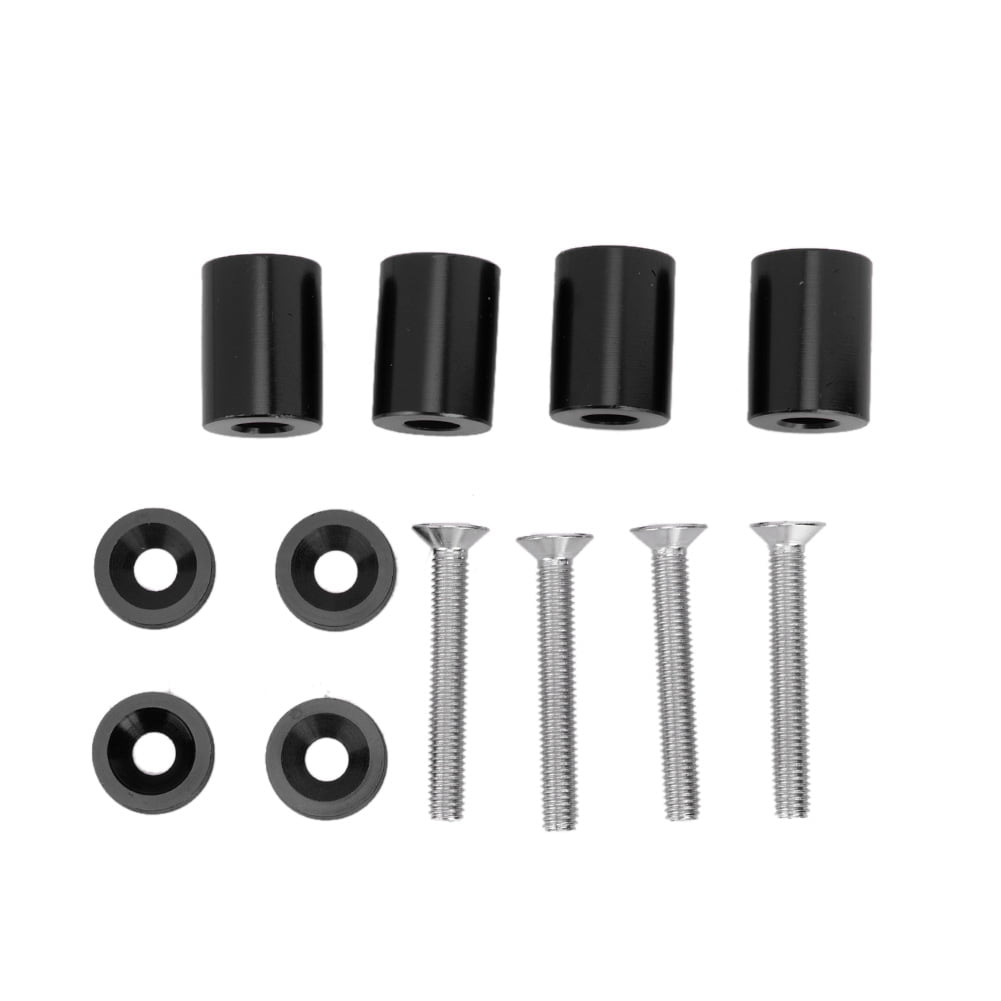 Aluminum Alloy Engine Hood Vent Spacer, 6mm, Black - Enhances Motor ...