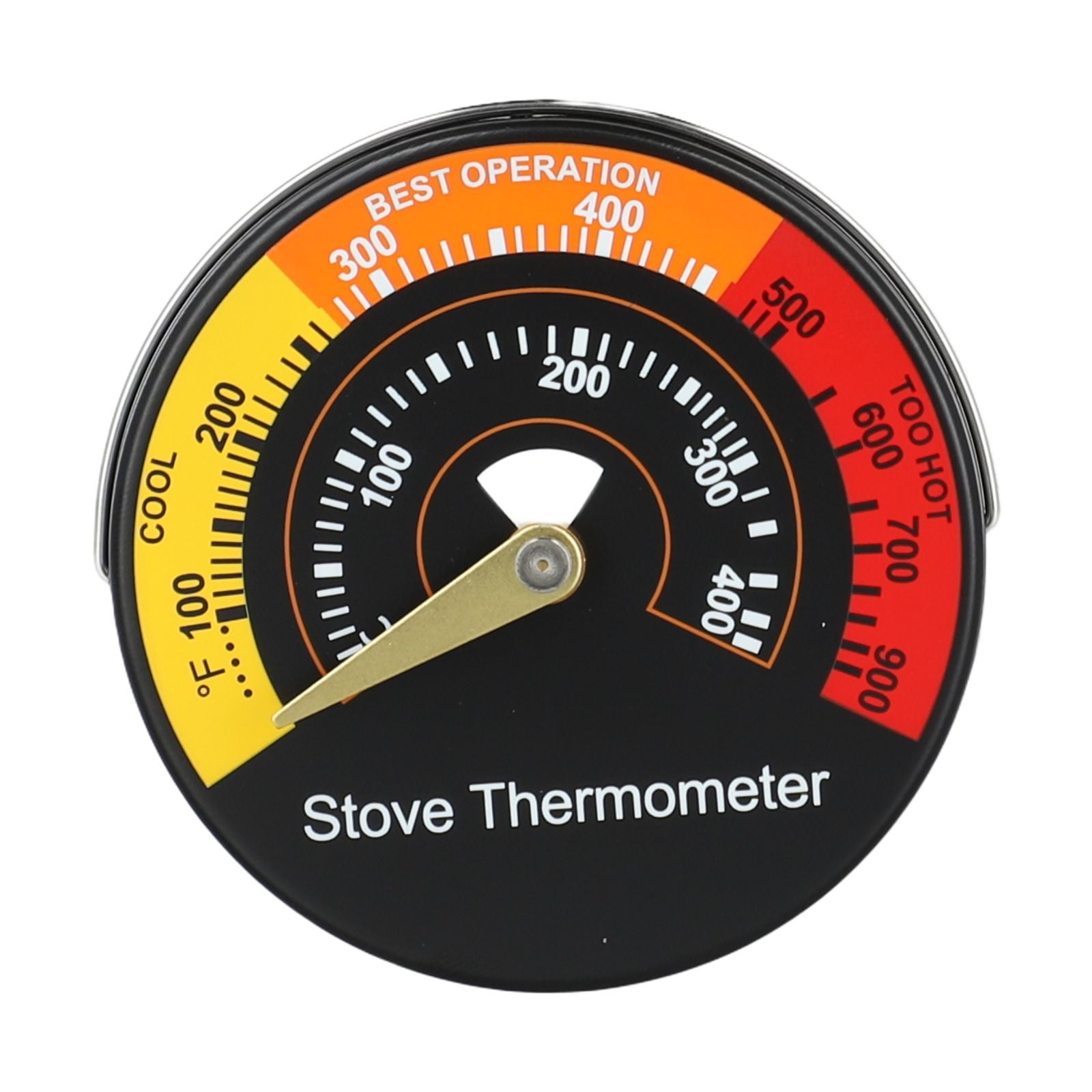 Aluminum Alloy Fireplace Thermometer,Magnetic Oven Stove Fan ...