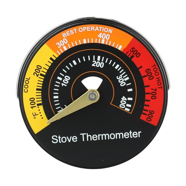 Aluminum Alloy Fireplace Thermometer,Magnetic Oven Stove Fan ...