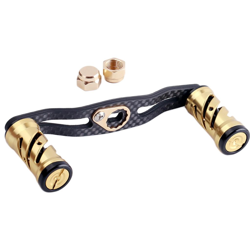 Aluminum Alloy Fishing Handle Double Knobs Baitcasting - Black ...