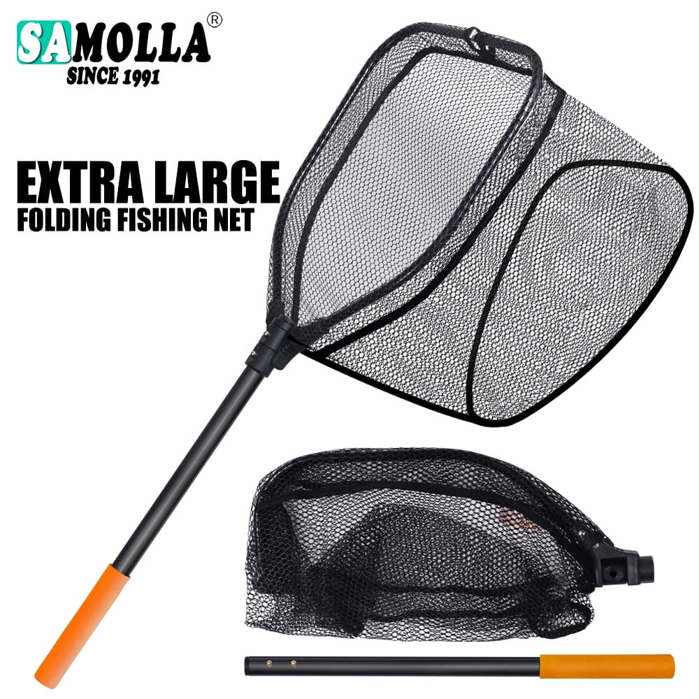 Aluminum Alloy Fishing Net, Rubber Coated Landing Net Pole for Sea Carp ...