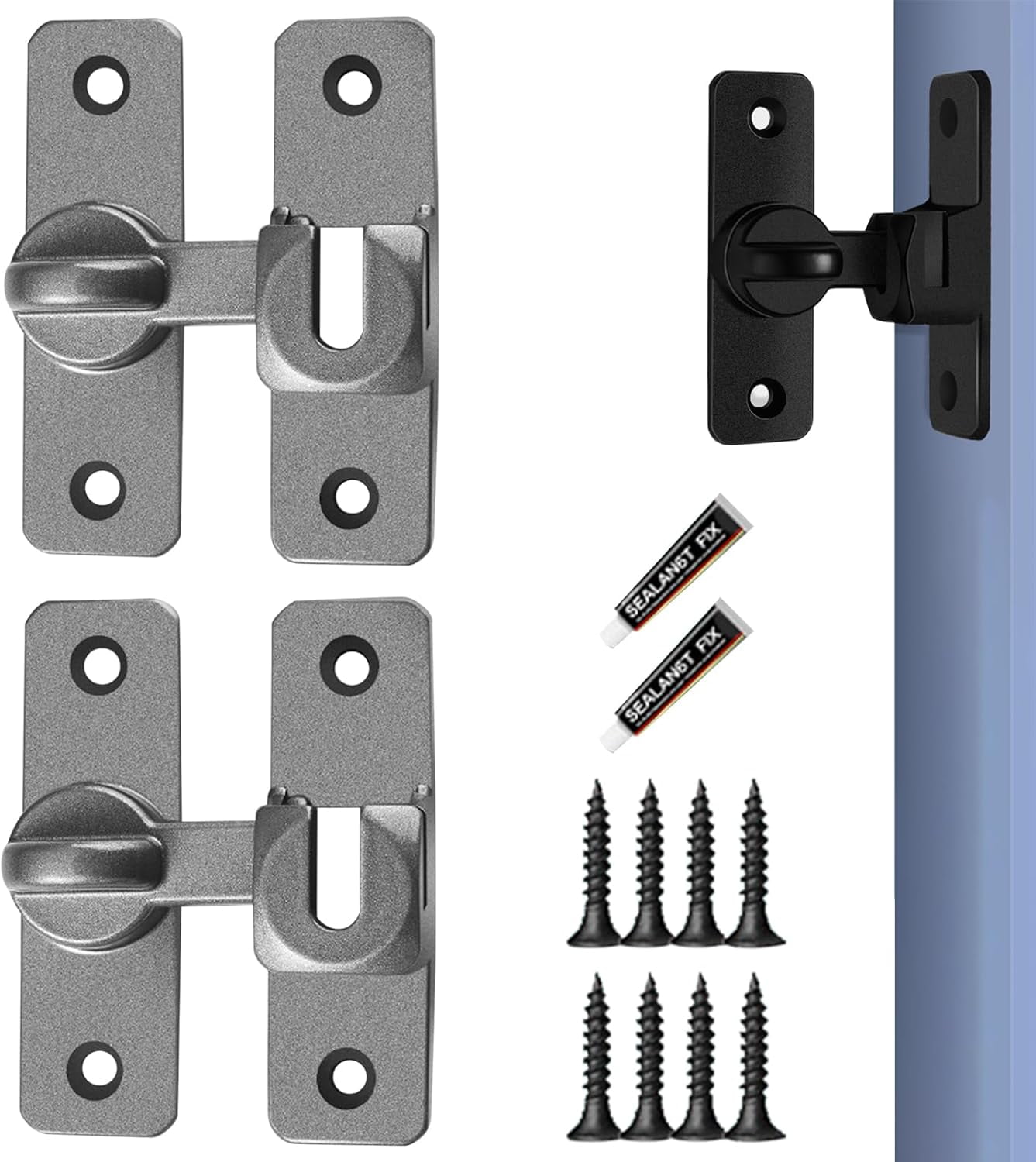 Aluminum Alloy Flip Latch, 2025 New Flip Bolt Latch Door Locks with ...