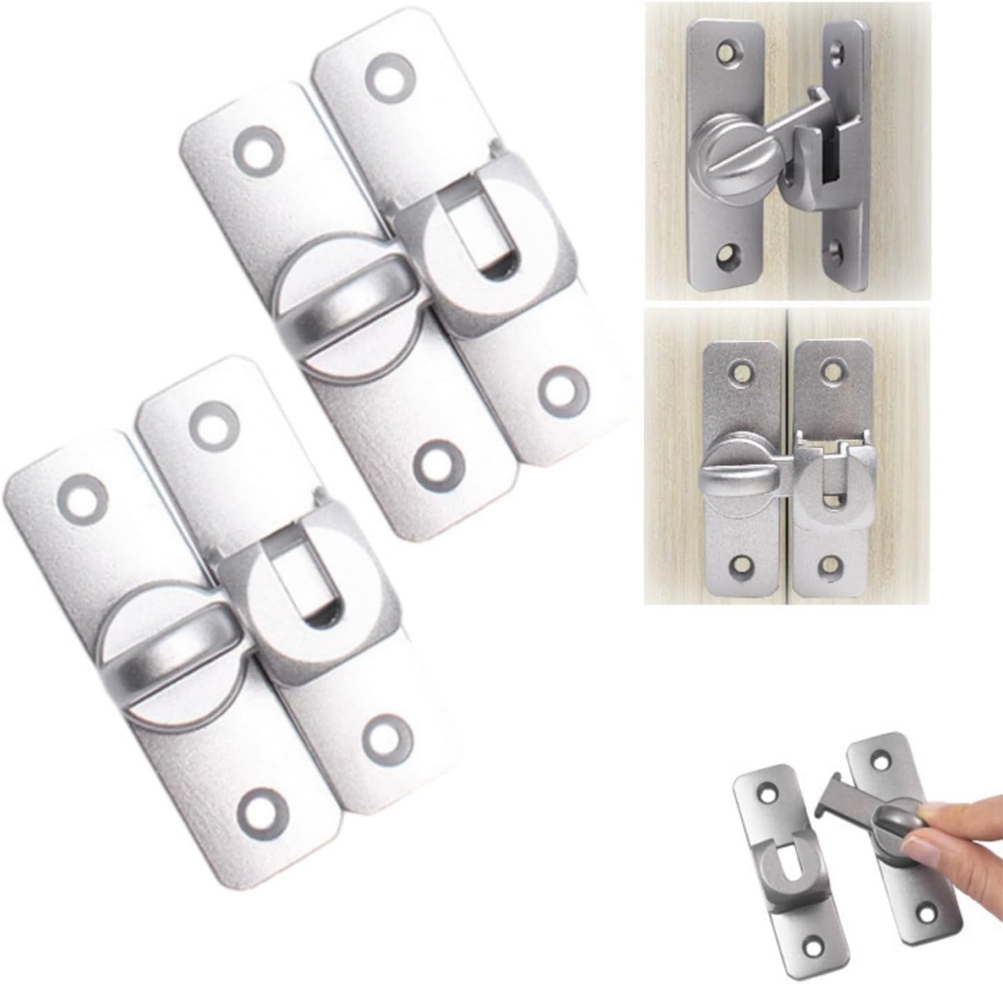 Aluminum Alloy Flip Latch, 2025 New Flip Bolt Latch Door Locks with ...
