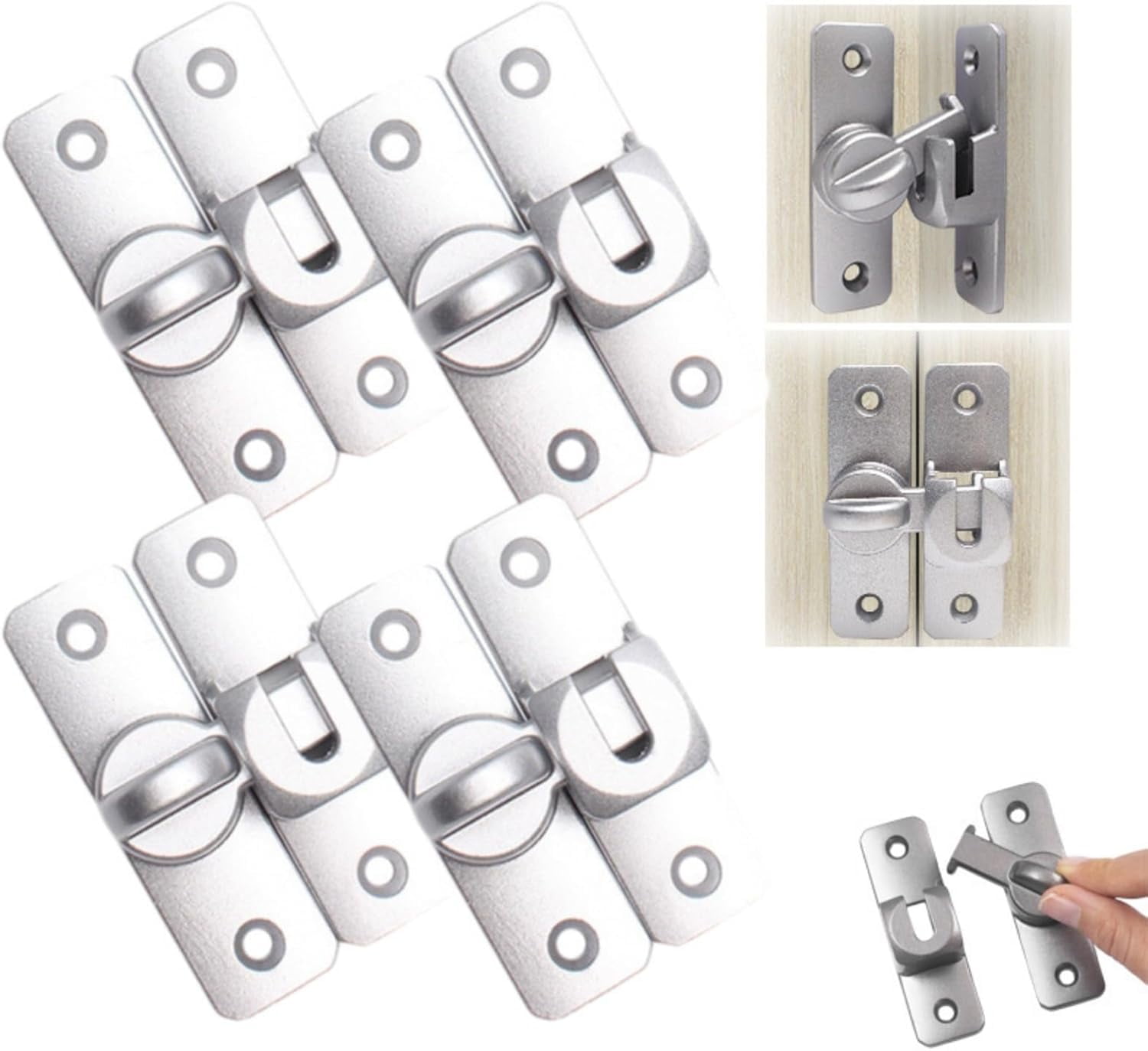 Aluminum Alloy Flip Latch, 2025 New Flip Bolt Latch Door Locks with ...