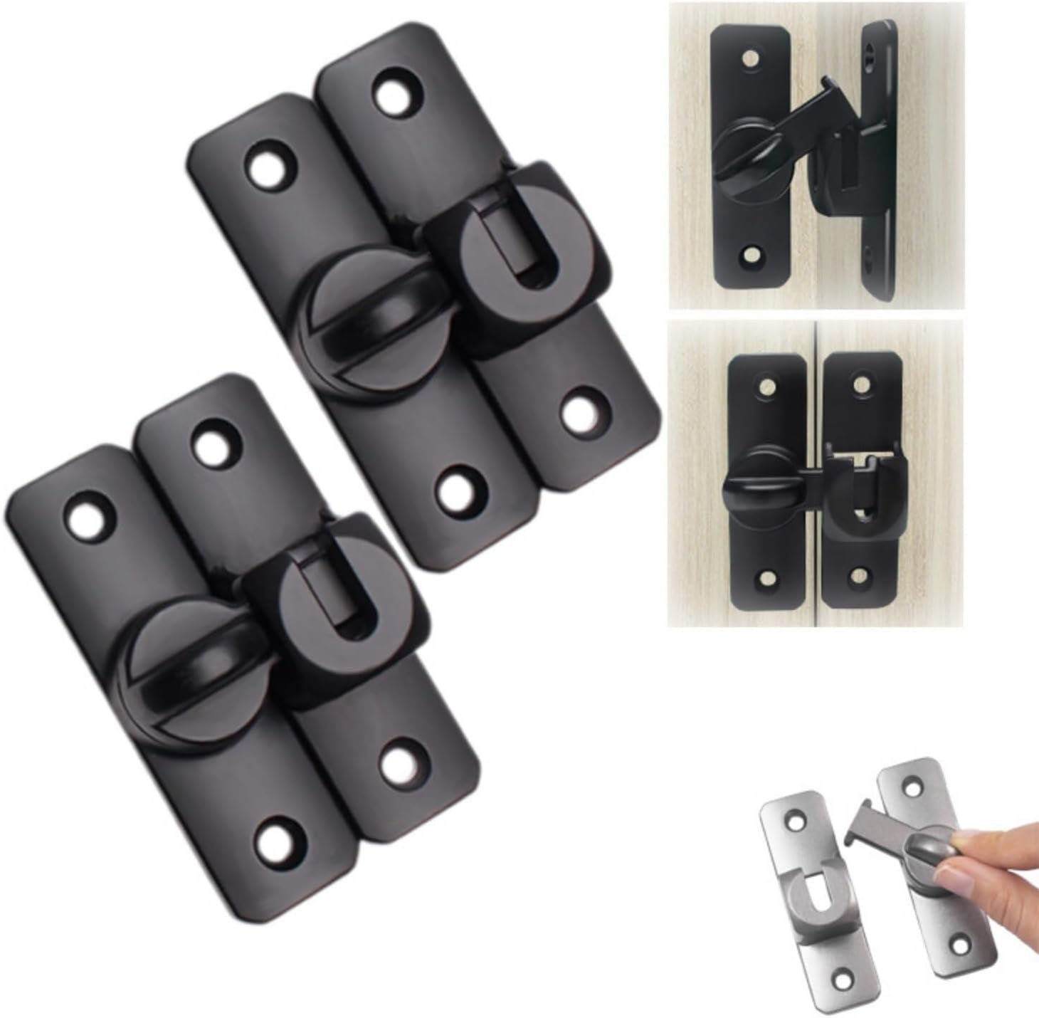 Aluminum Alloy Flip Latch, 2025 New Flip Bolt Latch Door Locks with ...
