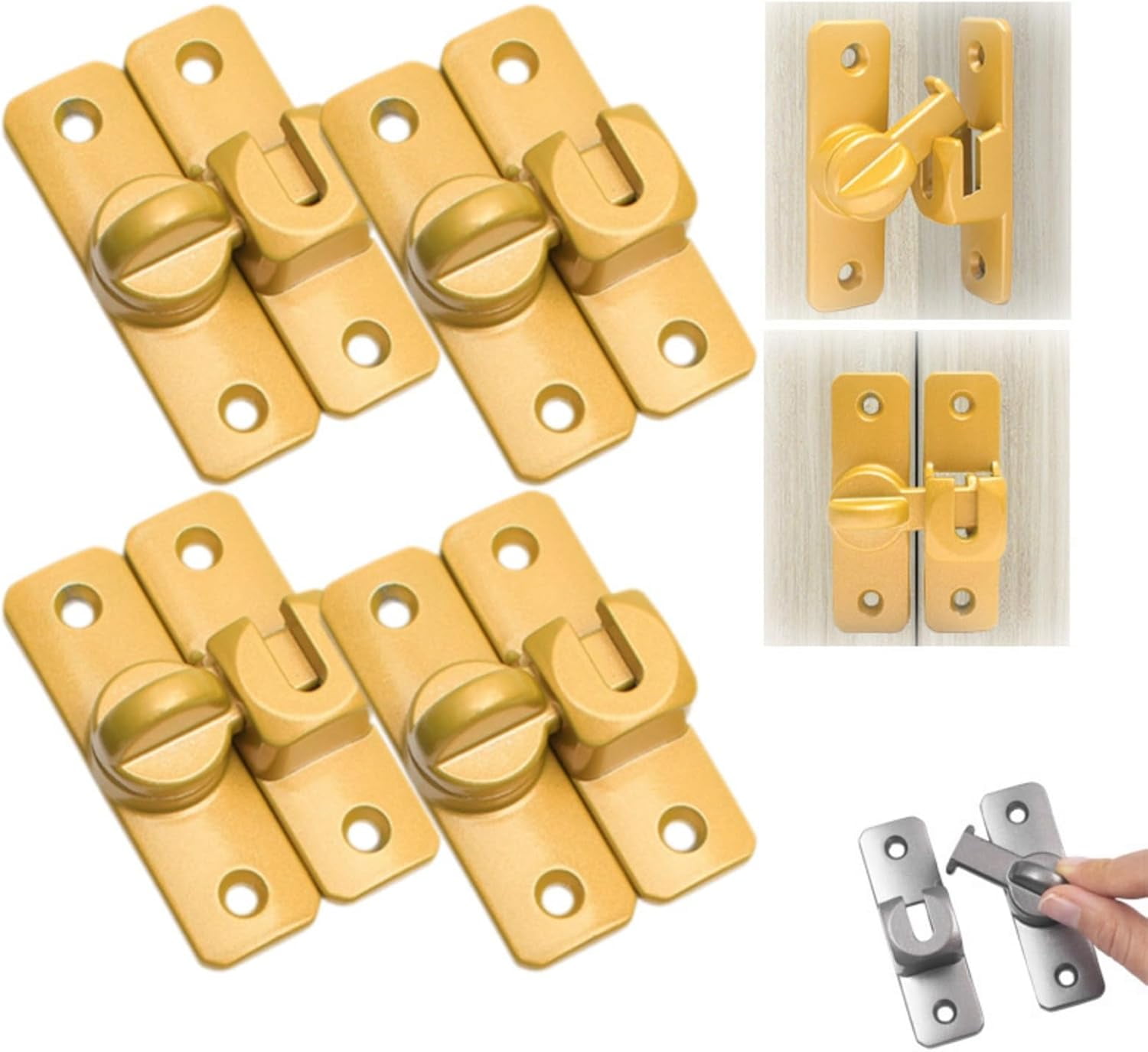 Aluminum Alloy Flip Latch, 2025 New Flip Bolt Latch Door Locks with ...