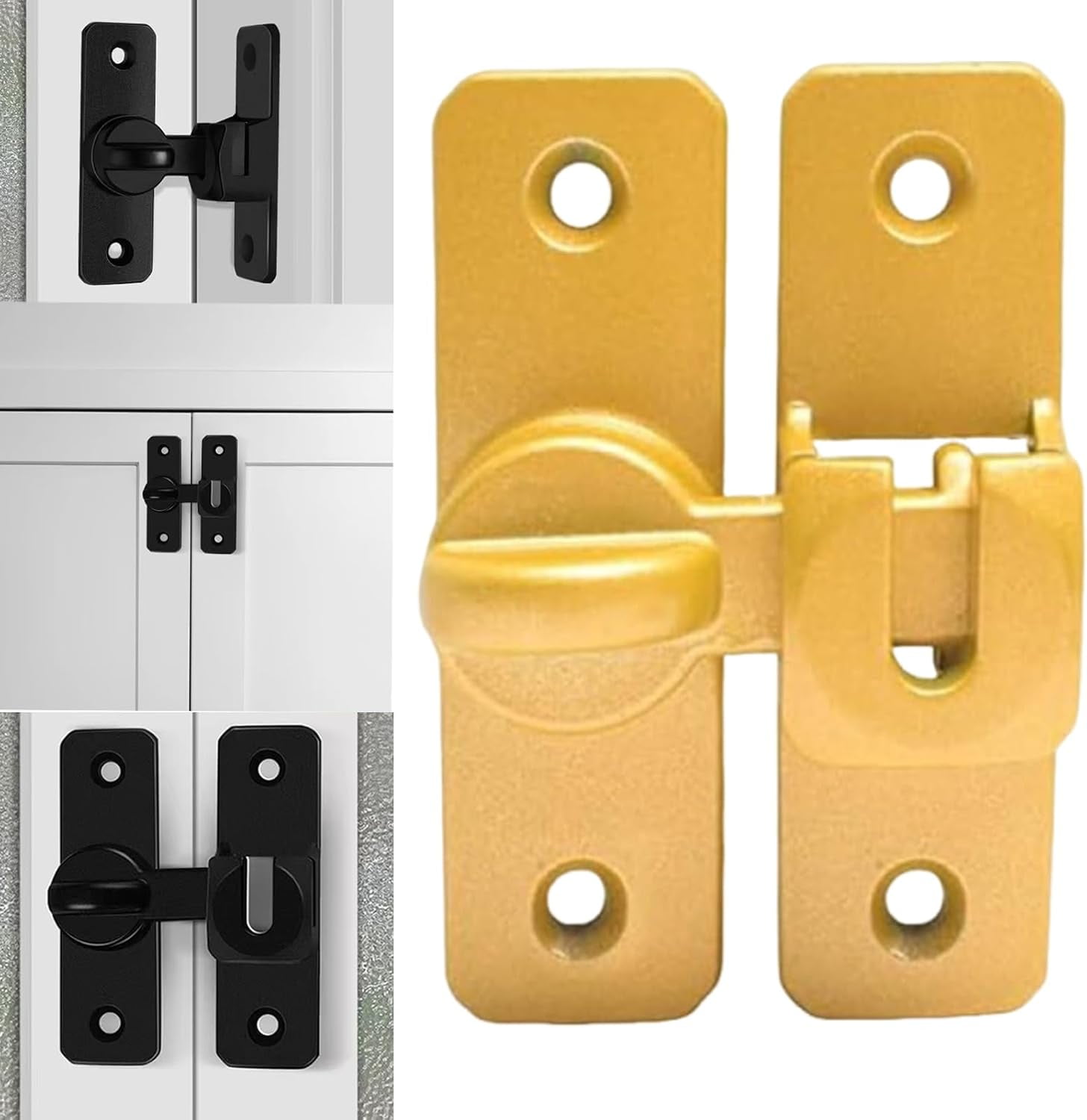 Aluminum Alloy Flip Latch,90° /180° Duty Slide Double Door Lock Latch ...