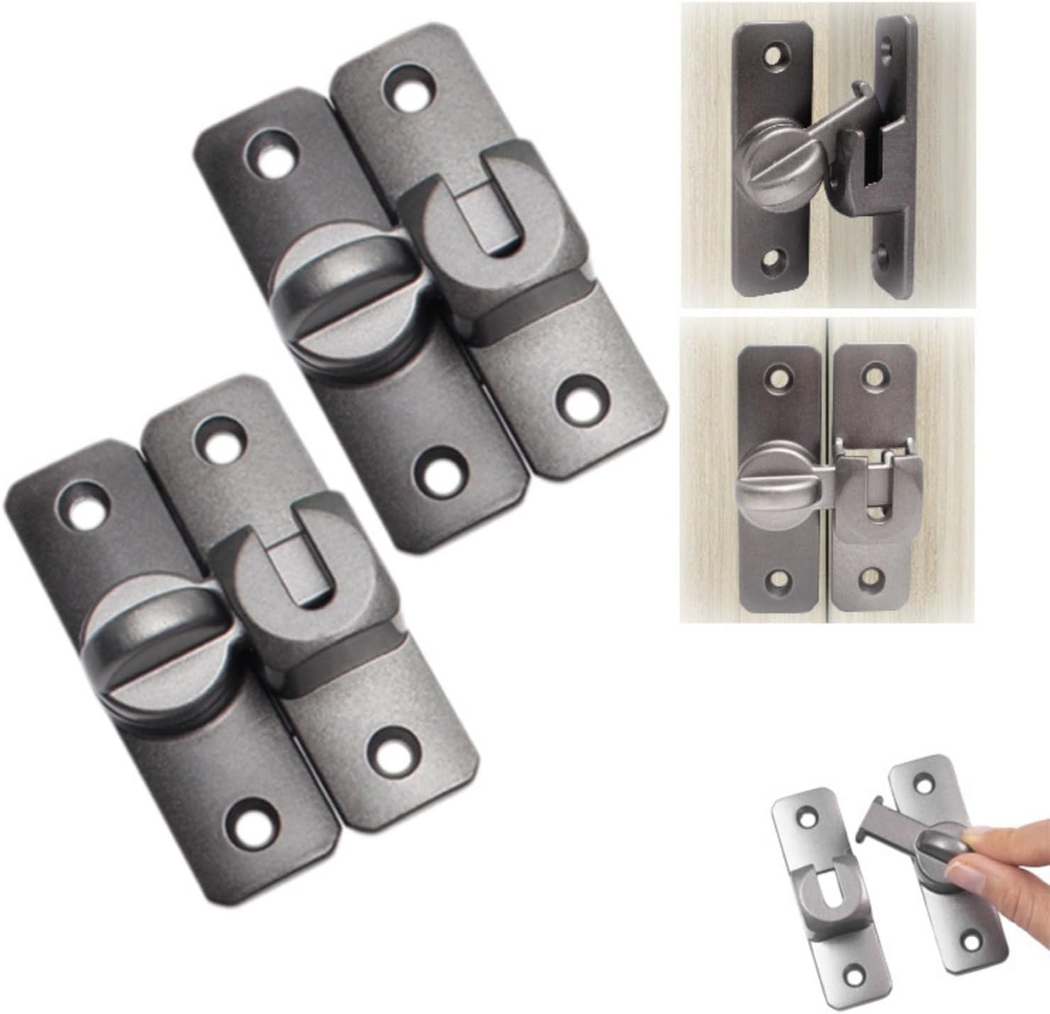 Aluminum Alloy Flip Latch, Aluminum Alloy Flip Lock, 90/180 Degree Gate ...