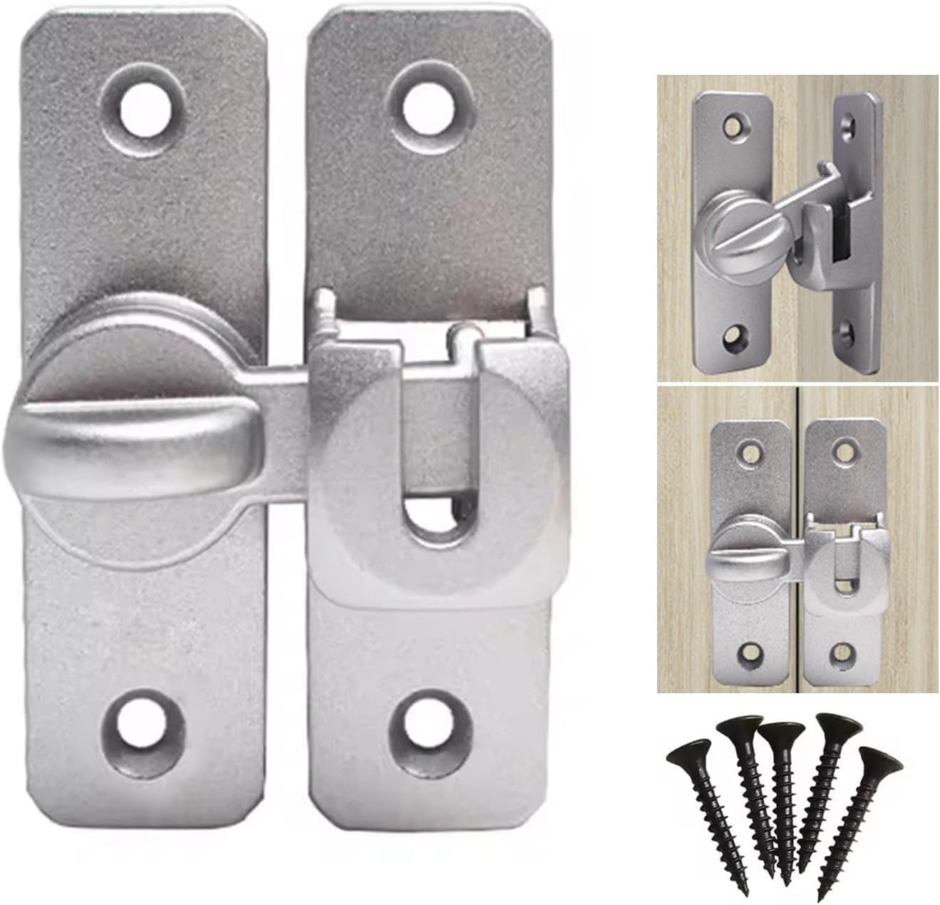 Aluminum Alloy Flip Latch, Gate Latches for Metal Double Gates, Flip ...