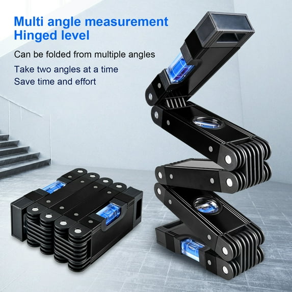 Aluminum Alloy Folding Level, Precise Measurement with 45°, 90°, 180 ...