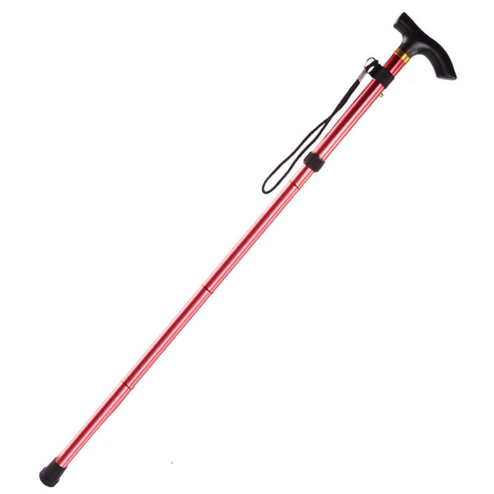 Aluminum Alloy Folding Walking Stick Telescopic Anti-slip Outdoor ...