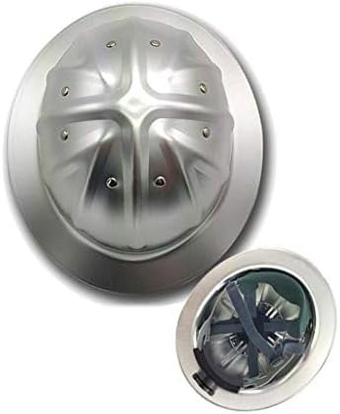 Aluminum Alloy Full Brim Hard Hats The Top Groove Fixed by Eight Rivets ...