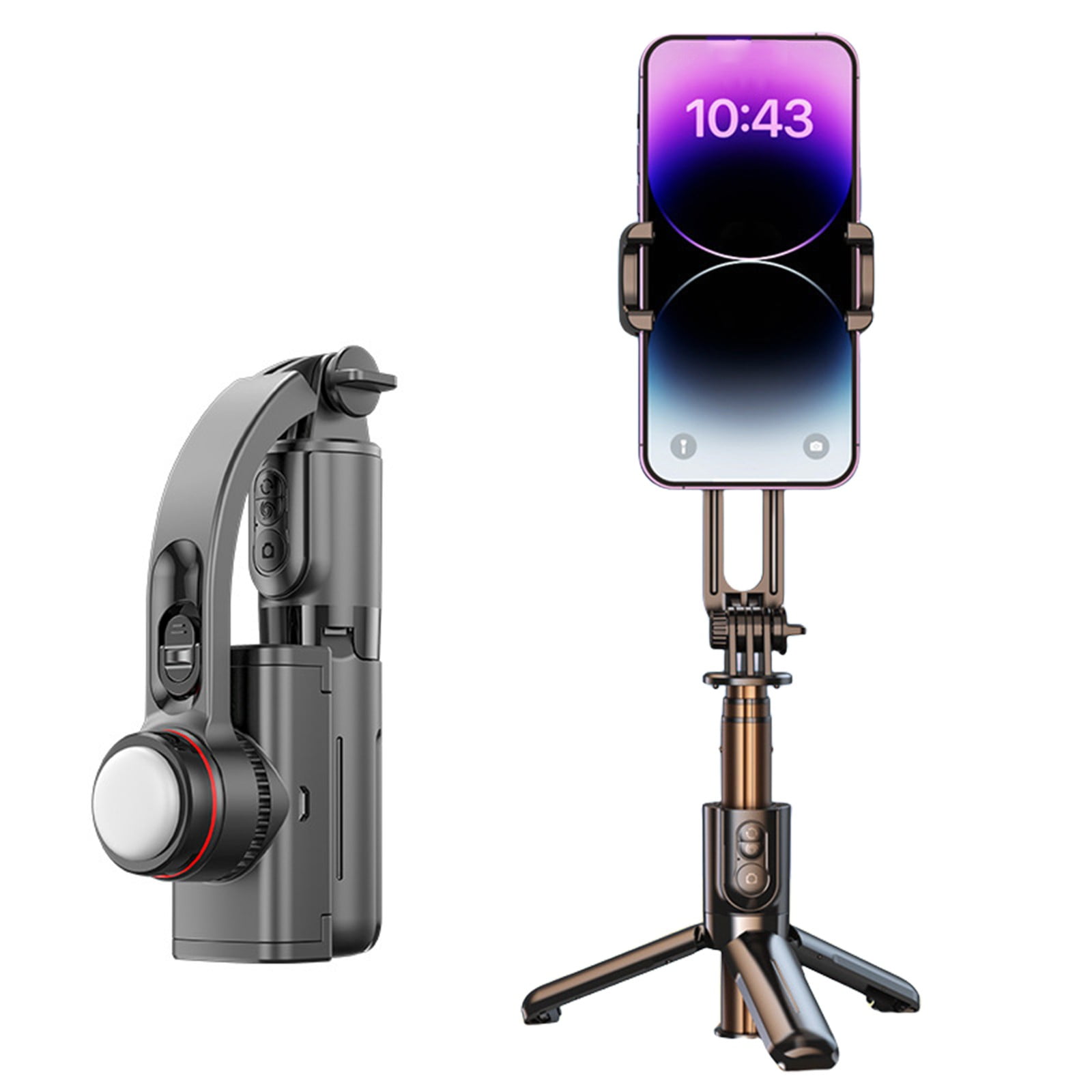 Aluminum Alloy Gimbal Selfie Stick with 75cm Retractable Stabilizer ...