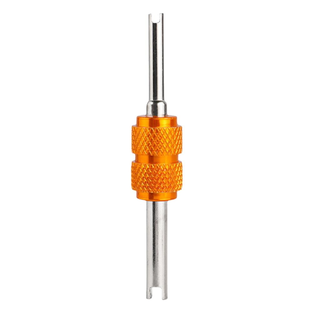 Aluminum Alloy Gold (C)$Double-head American valve core screwdriver ...