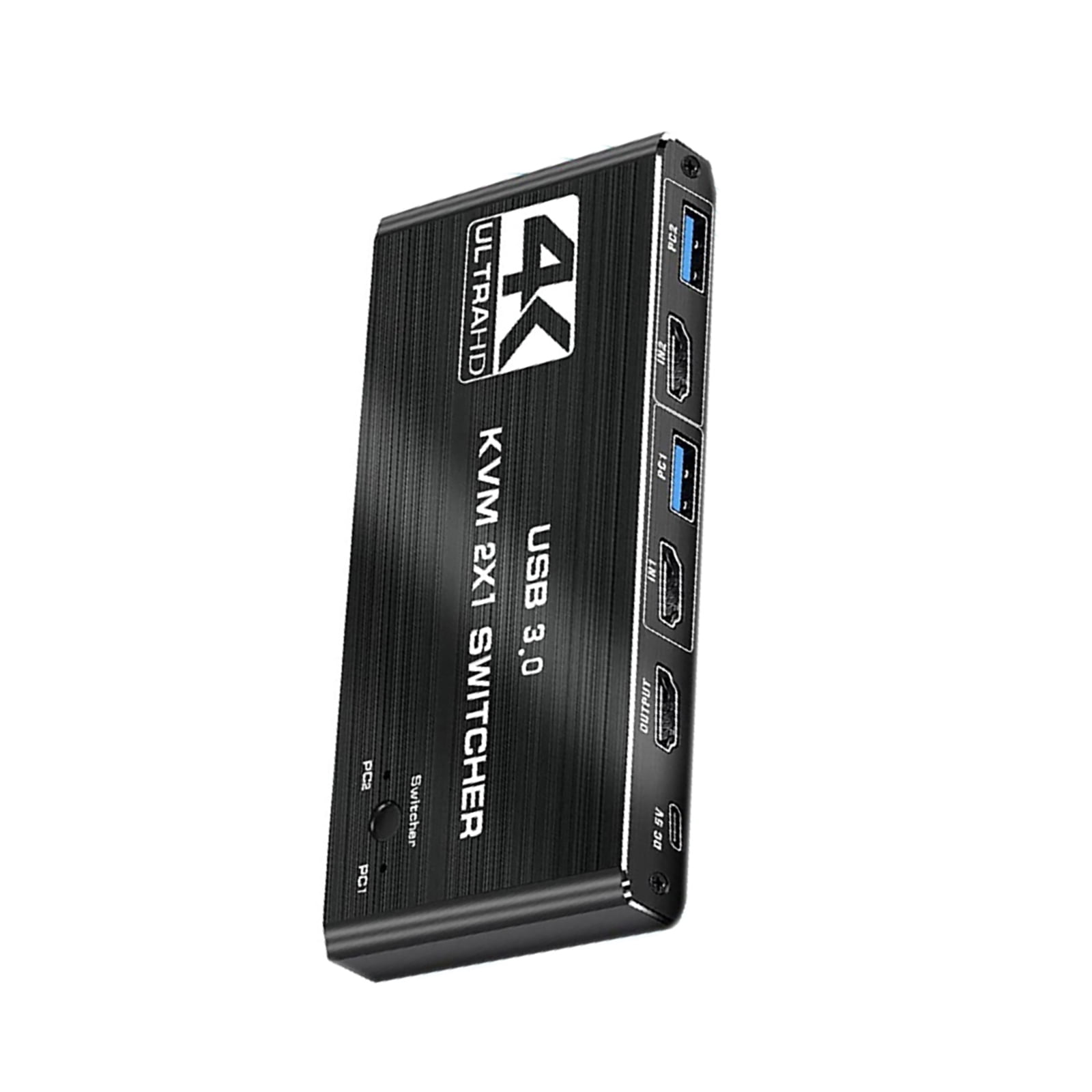 Aluminum Alloy HDMI KVM Switch 4K/60Hz Resolution, USB 3.0 Ports for ...