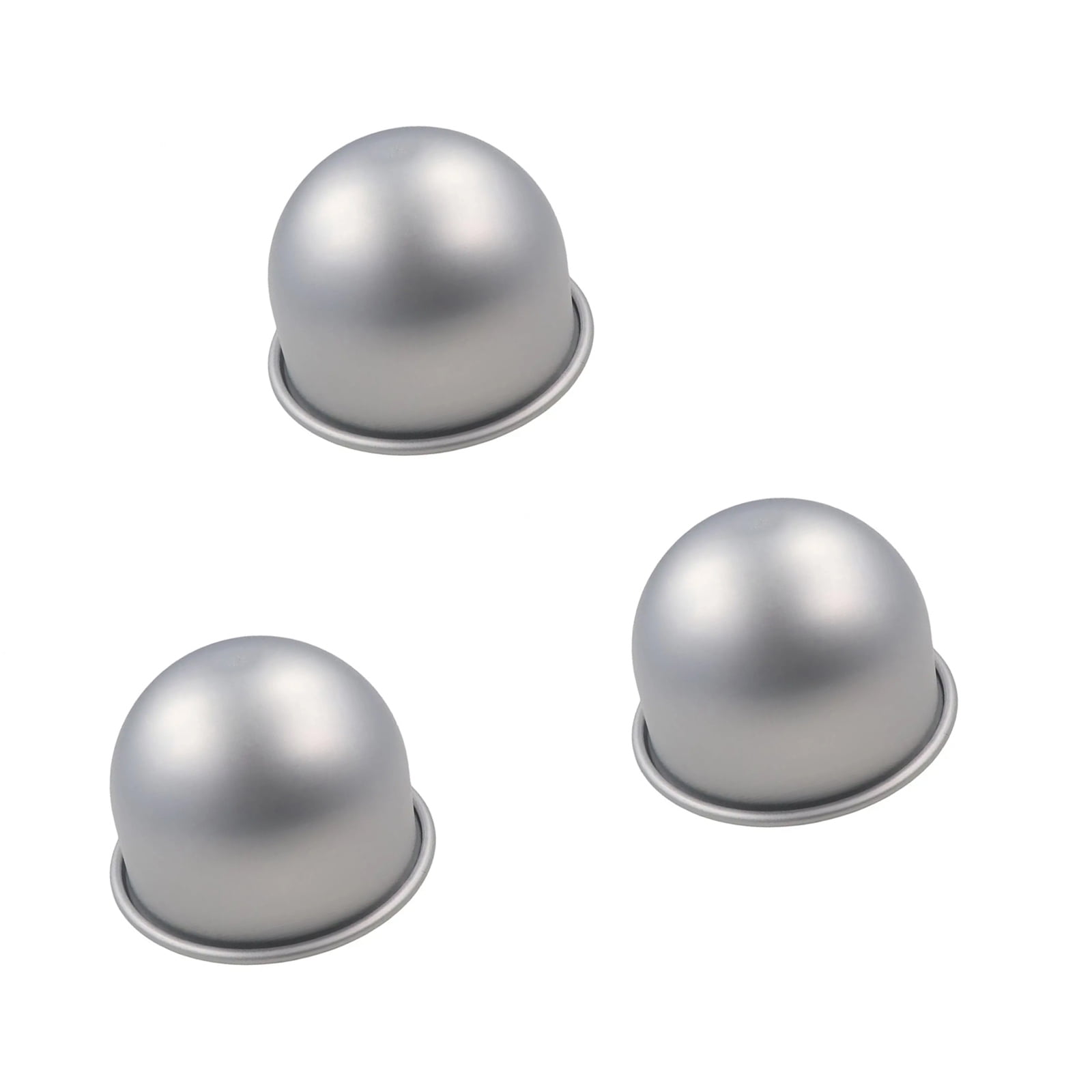Aluminum Alloy Half Sphere Cake Mold, Nonstick Baking Pan for Cupcakes ...