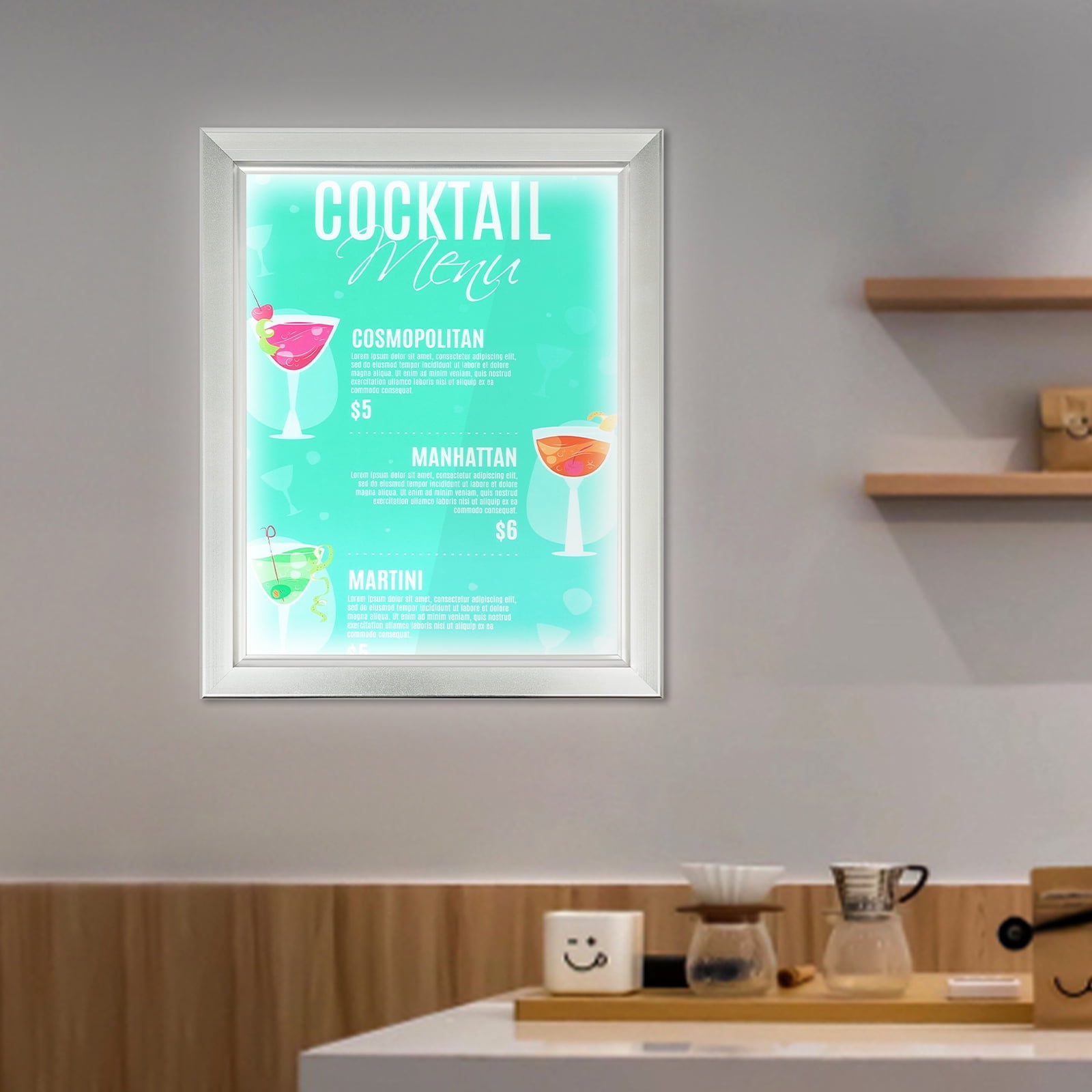 Aluminum Alloy LED Movie Poster Frame, Photo Frame LED Light Box ...