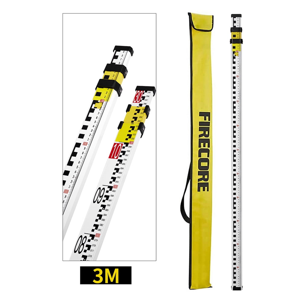 Aluminum Alloy Level Ruler 3M/5M High Precision Tower Ruler For Rotary Laser/Automatic Optical ...