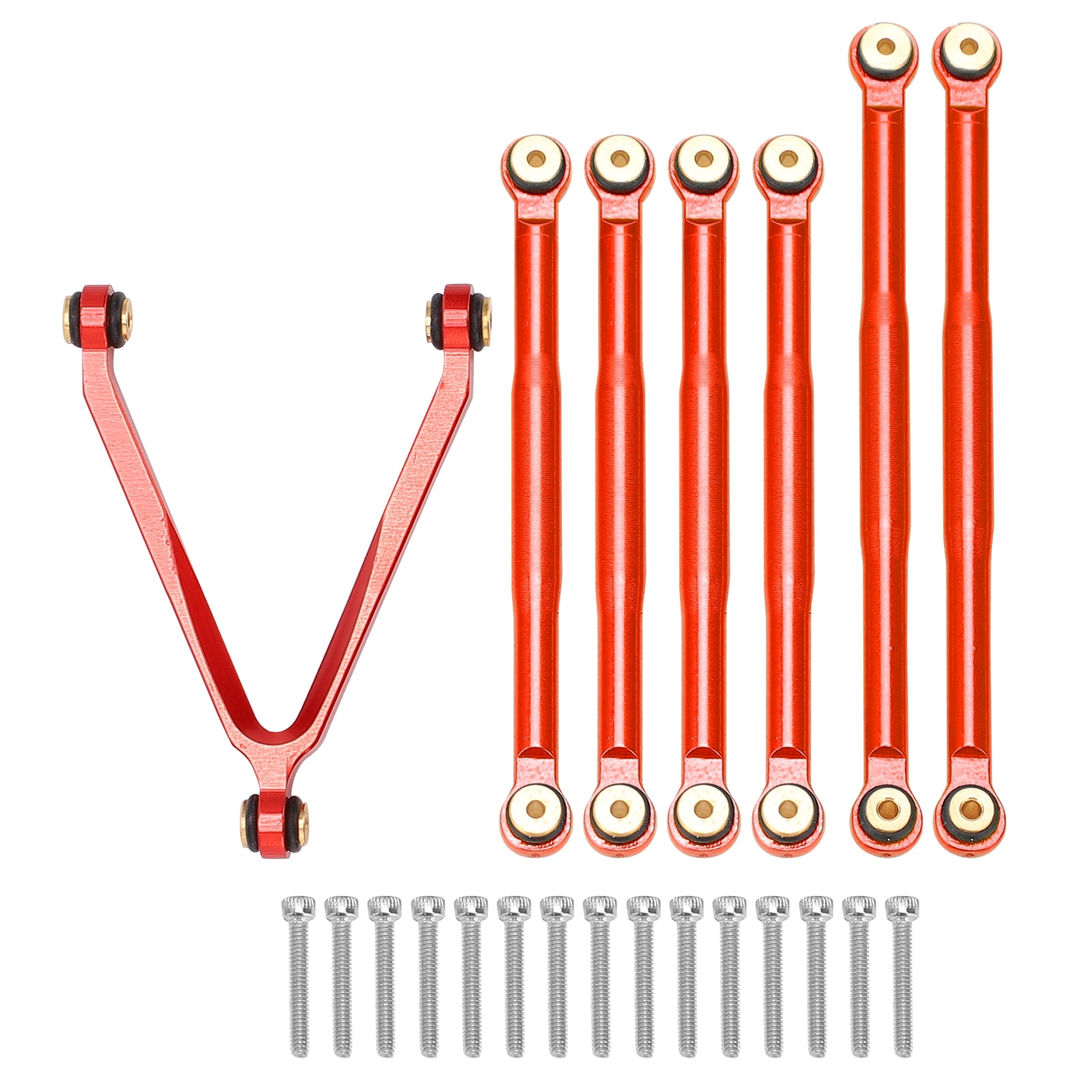 Aluminum Alloy Linkage Arm End Connector - Red - Suitable for 1/24 ...