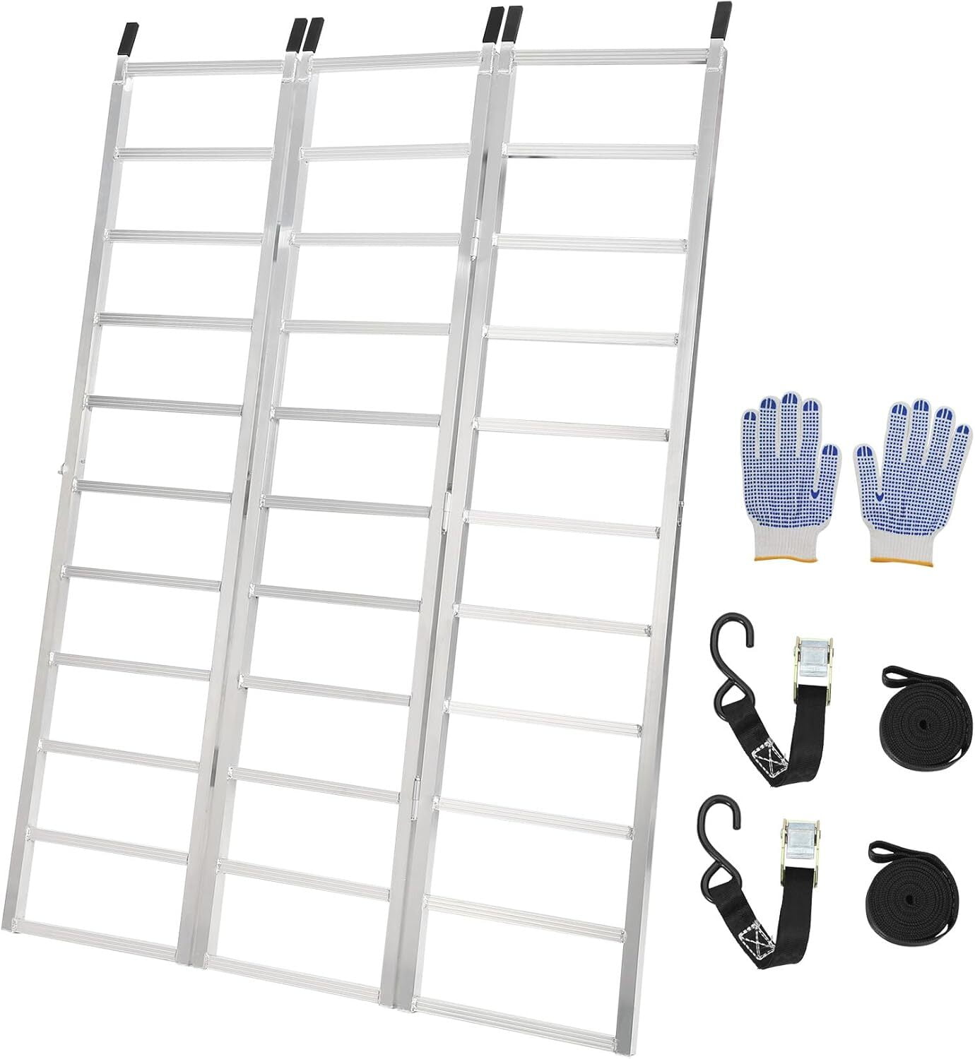 Aluminum Alloy Loading Ramps Tri-Folding Truck Ramps 1500Lb 77" x 54 ...