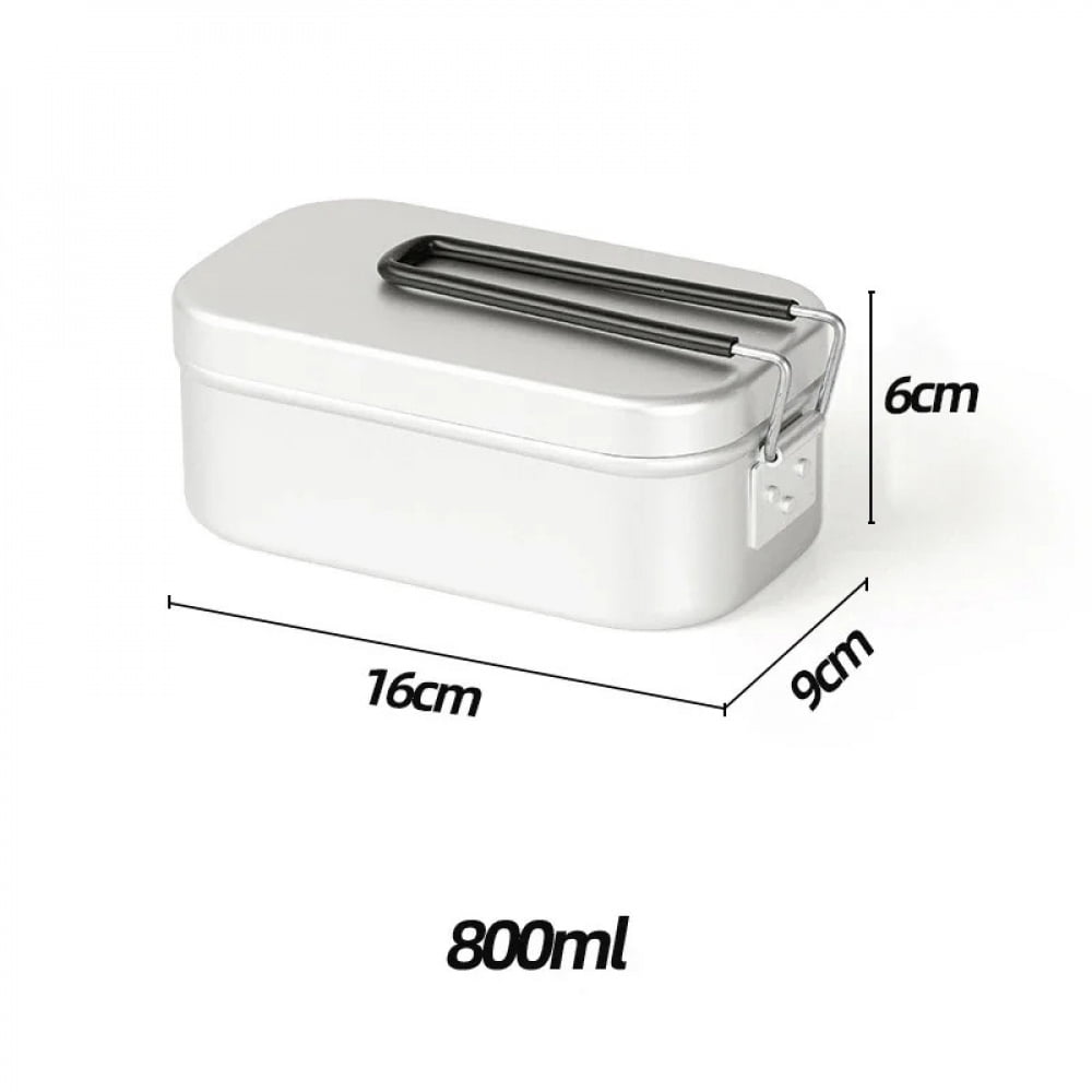 Aluminum Alloy Lunch Box Stainless Picnic Box Ourdoor Dinner Pail ...