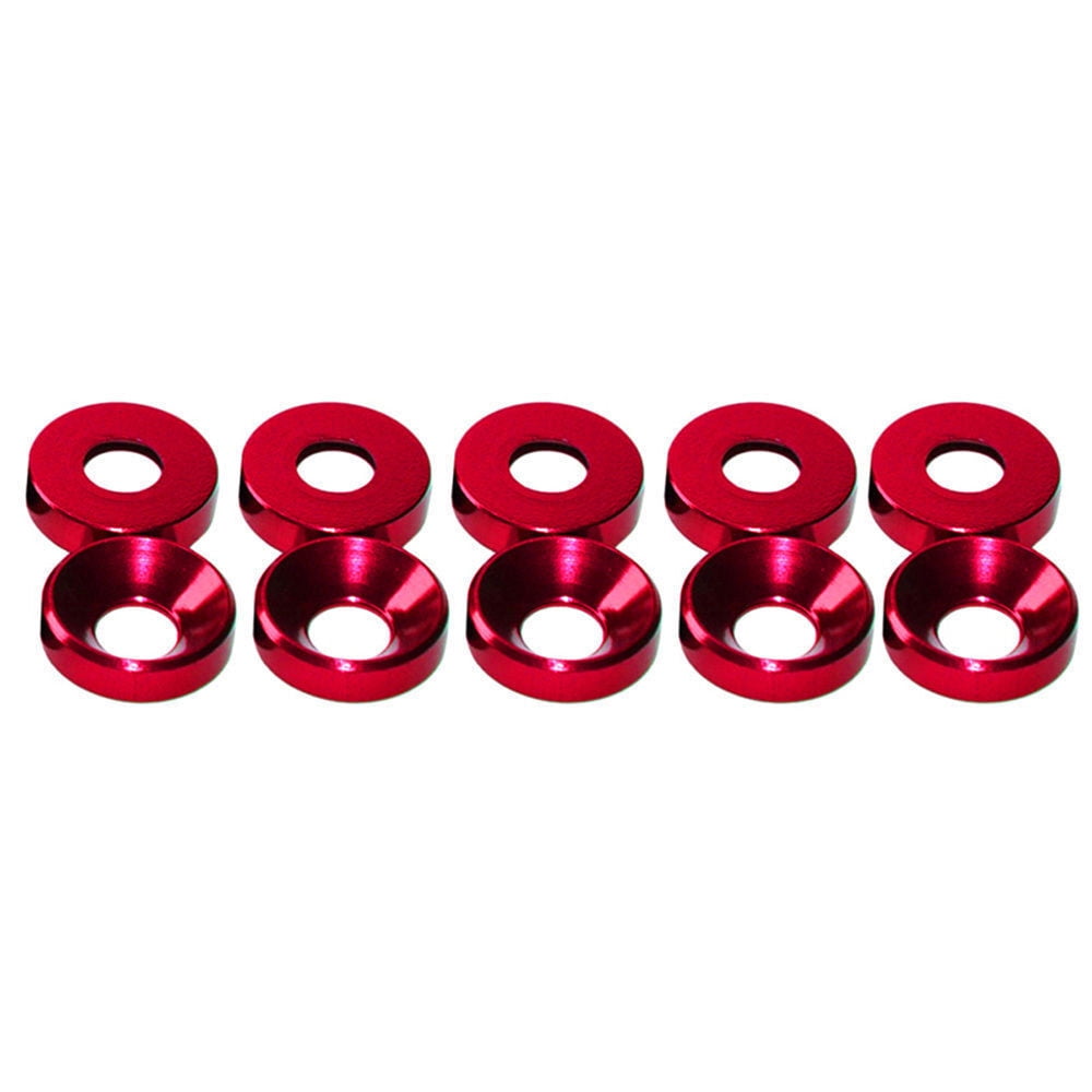 Aluminum Alloy M2 M3 M4 M5 M6 Anodized Countersunk Head Bolt Washers Gasket LOT - Walmart.com