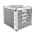 Aluminum Alloy MDF Plastic File Storage Cabinet, 4-Drawer Desktop ...
