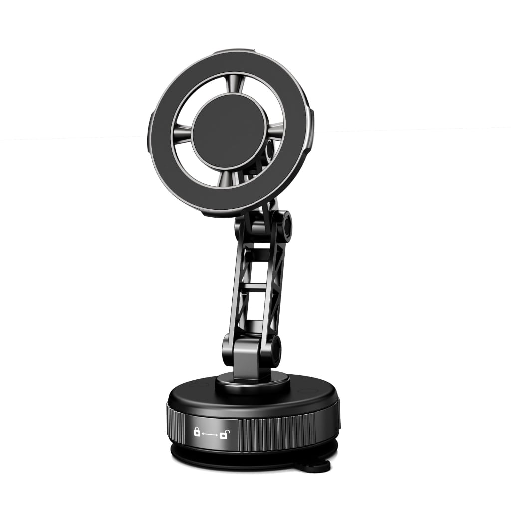 Aluminum Alloy Magnetic Car Phone Stand Holder With Suction Cup Holds 4 ...
