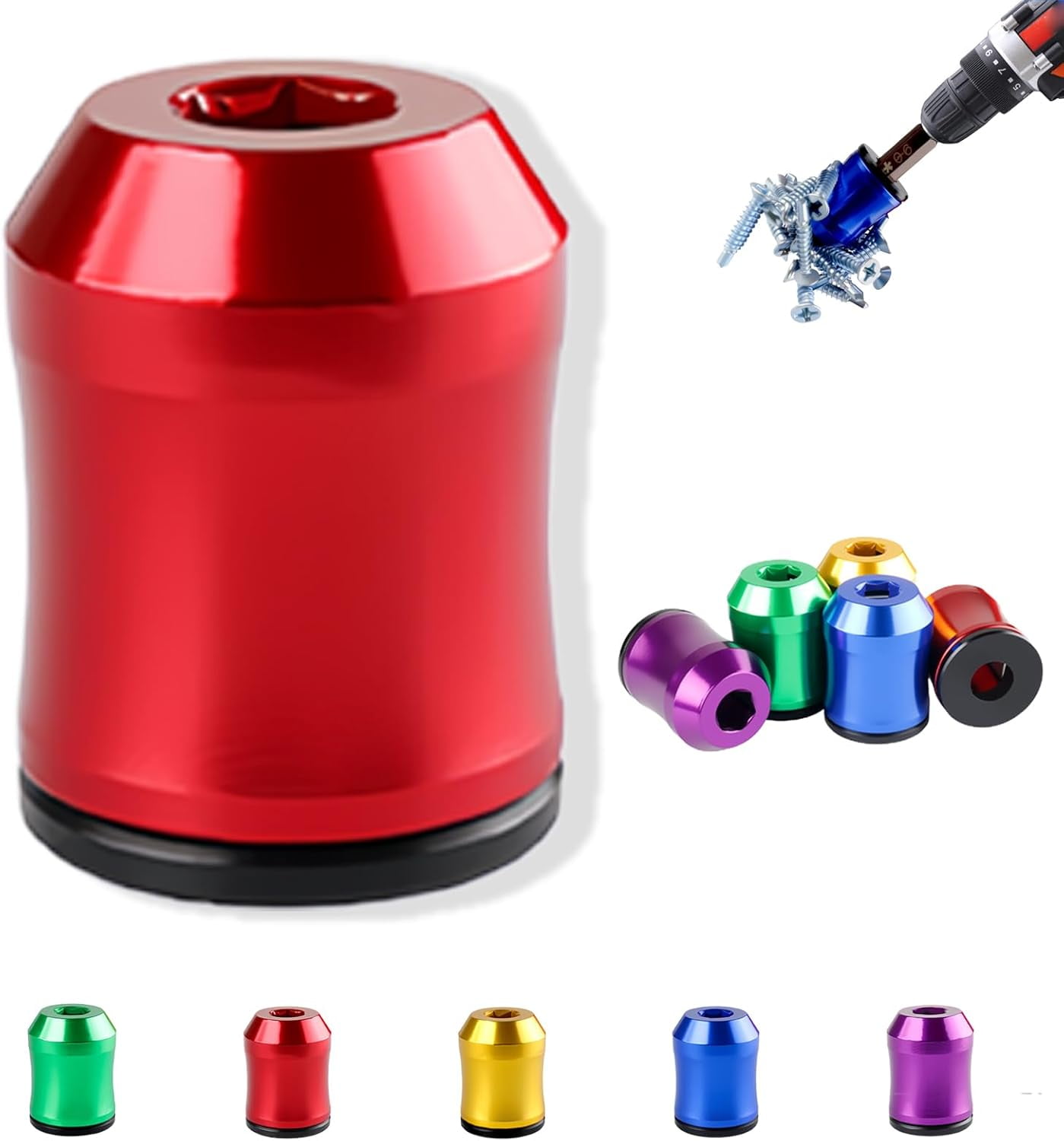 Aluminum Alloy Magnetic Screw Holder for Drill, Strong Magnetic Screw ...
