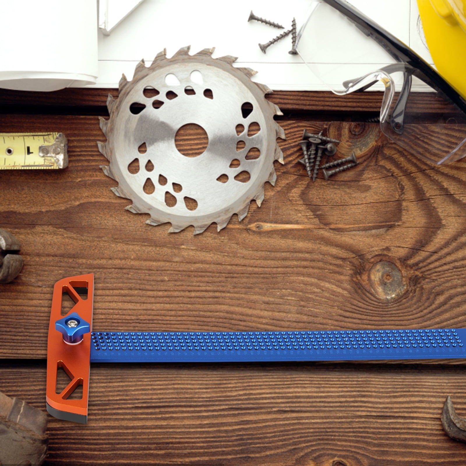 Aluminum Alloy Marking T Square Ruler for Workshop Adjustable Angle ...