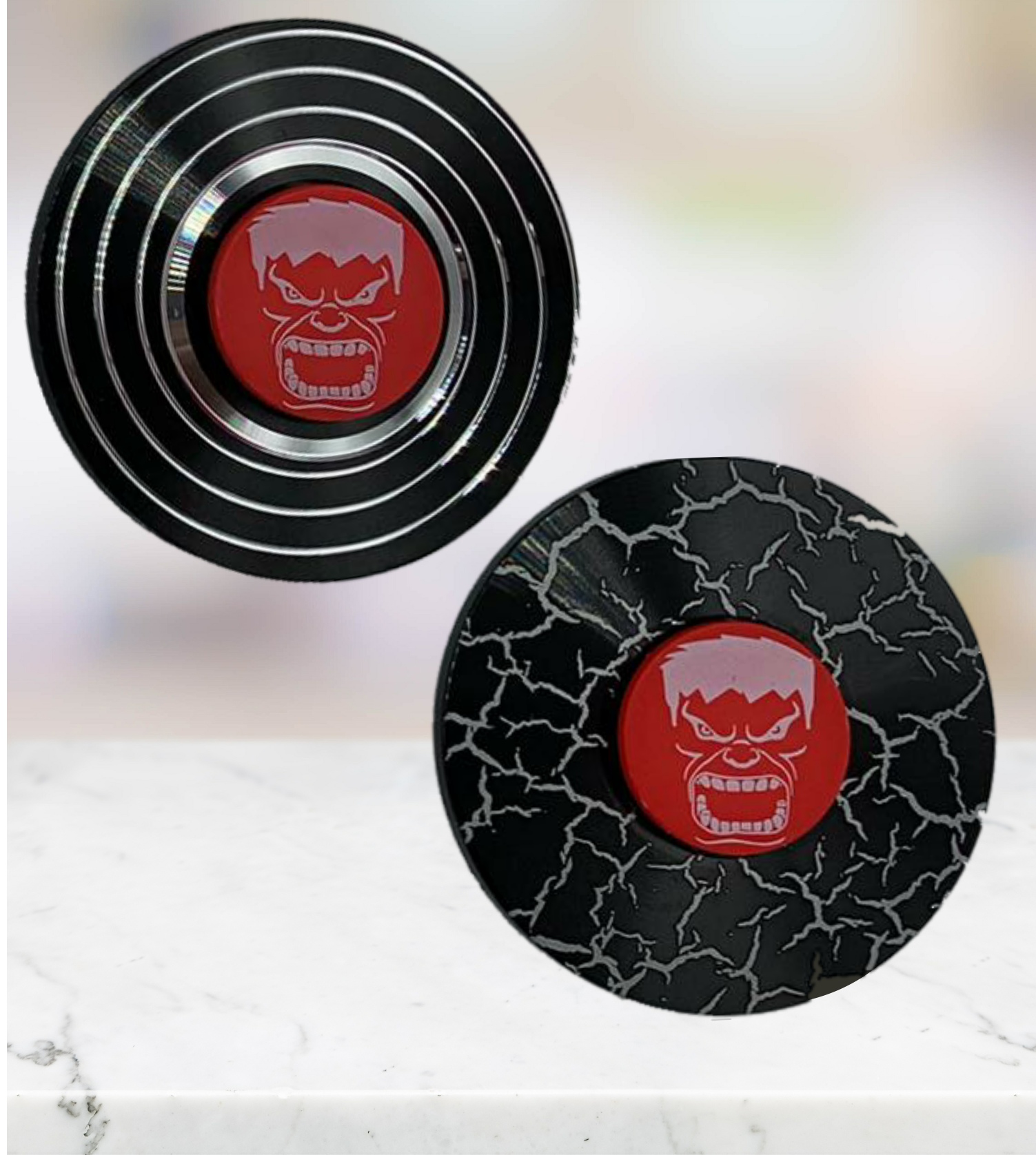 Aluminum Alloy Metal Handheld Finger Fidget Spinner Stress Relief Toy ...