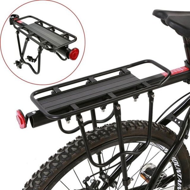 Aluminum Alloy Back Storage Bike Rack - Mountain Bicycle Rear Luggage ...