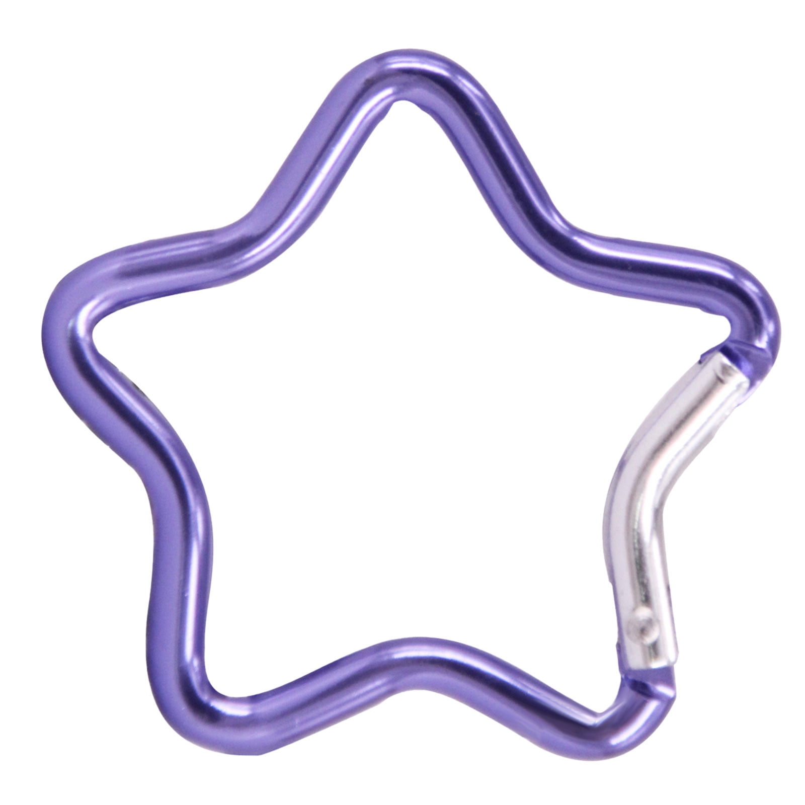S Gold Star Carabiner Keychain - Zinc Alloy Spring Snap Clip For Keys ...