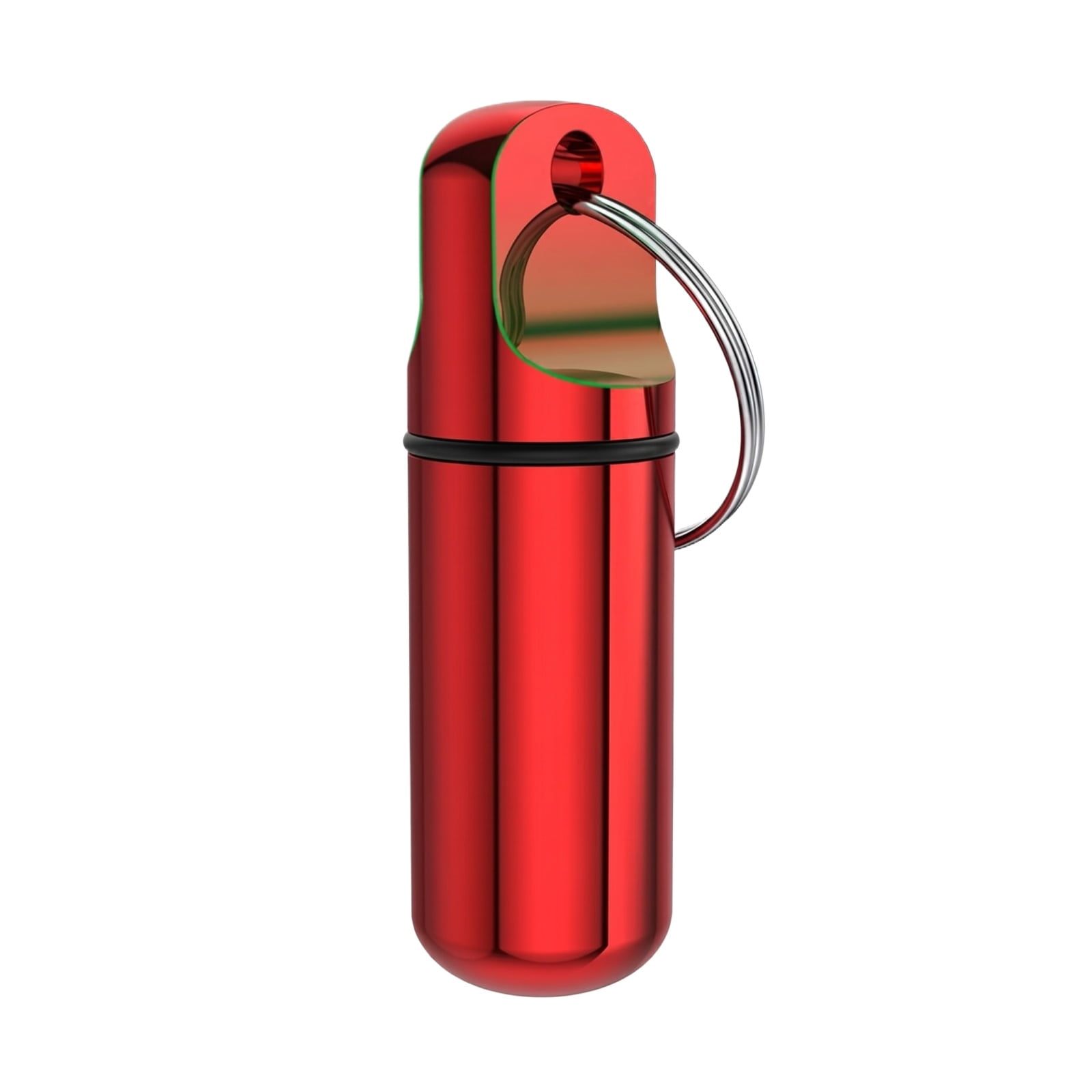 Aluminum Alloy Pill Box Keychain, Metal Sealed Storage Container for ...