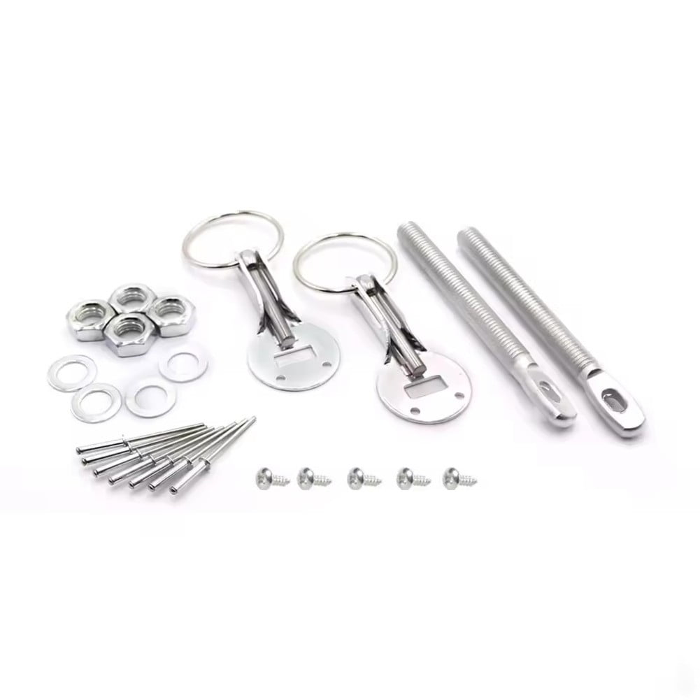 Aluminum Alloy Pin Bonnet Lock Kit Car Tunning Lock Kit Down Hood Lock ...