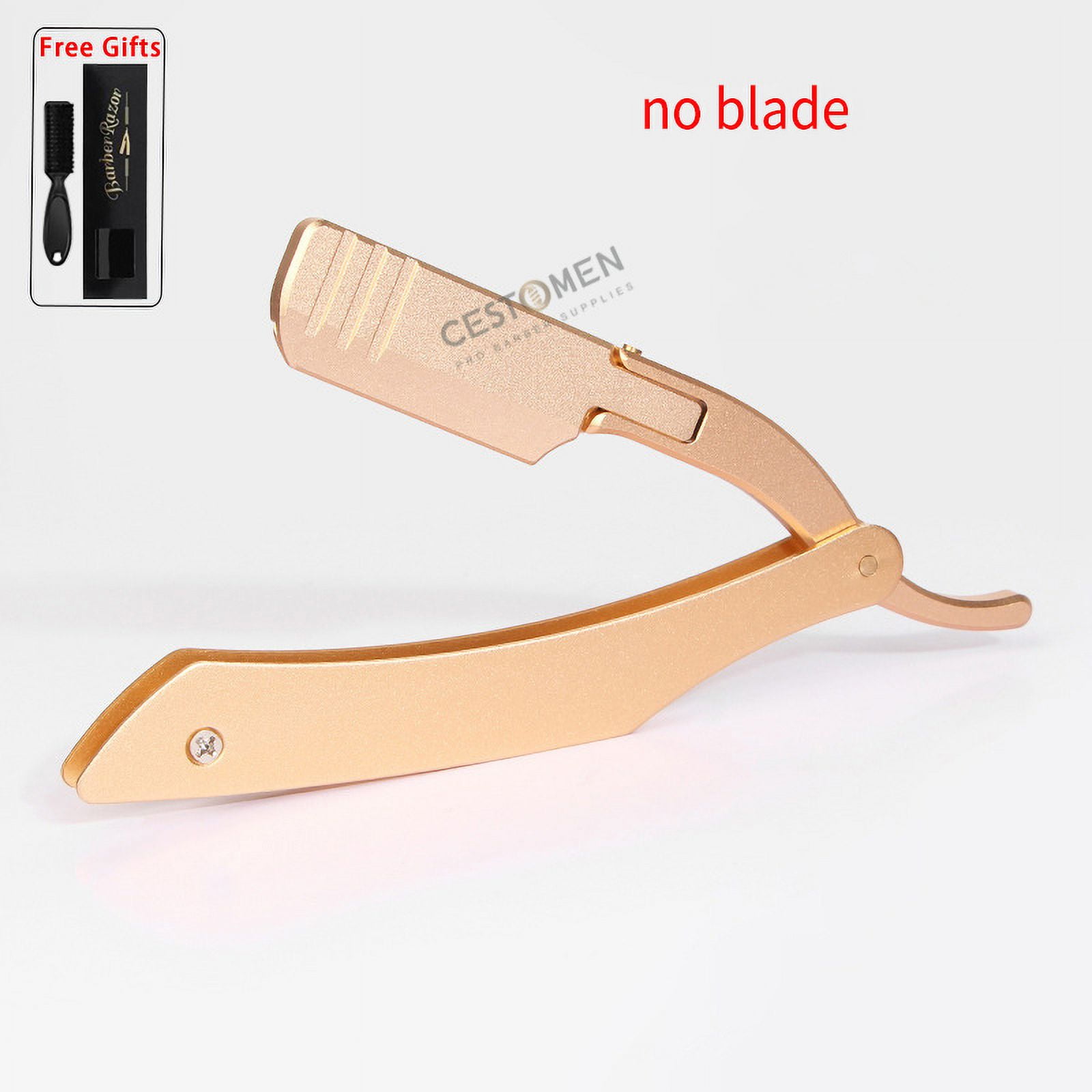 Aluminum Alloy Professional Barber Straight Edge Manual Shaver Razor ...