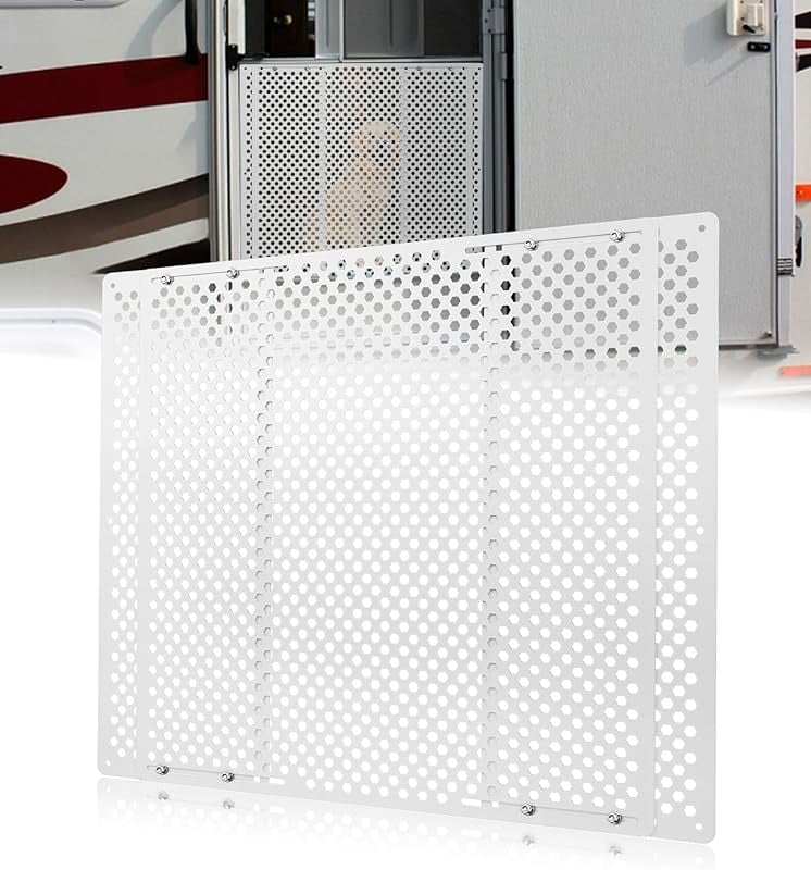 Aluminum Alloy RV Entry Screen Door Grille Adjusts from 22"- 31.5 ...